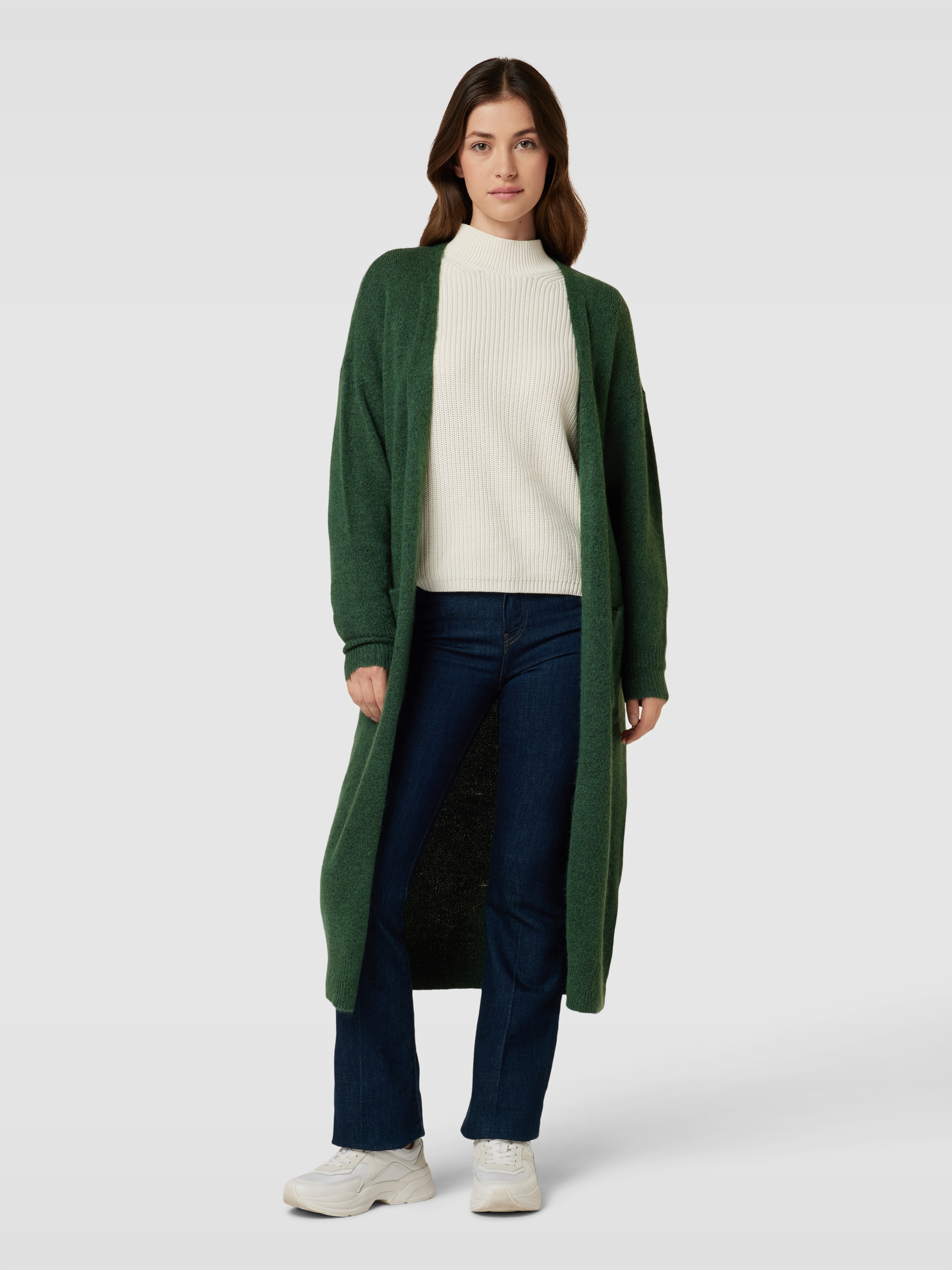 YAS Cardigan mit aufgesetzten Taschen Modell 'BALIS' (dunkelgruen ...