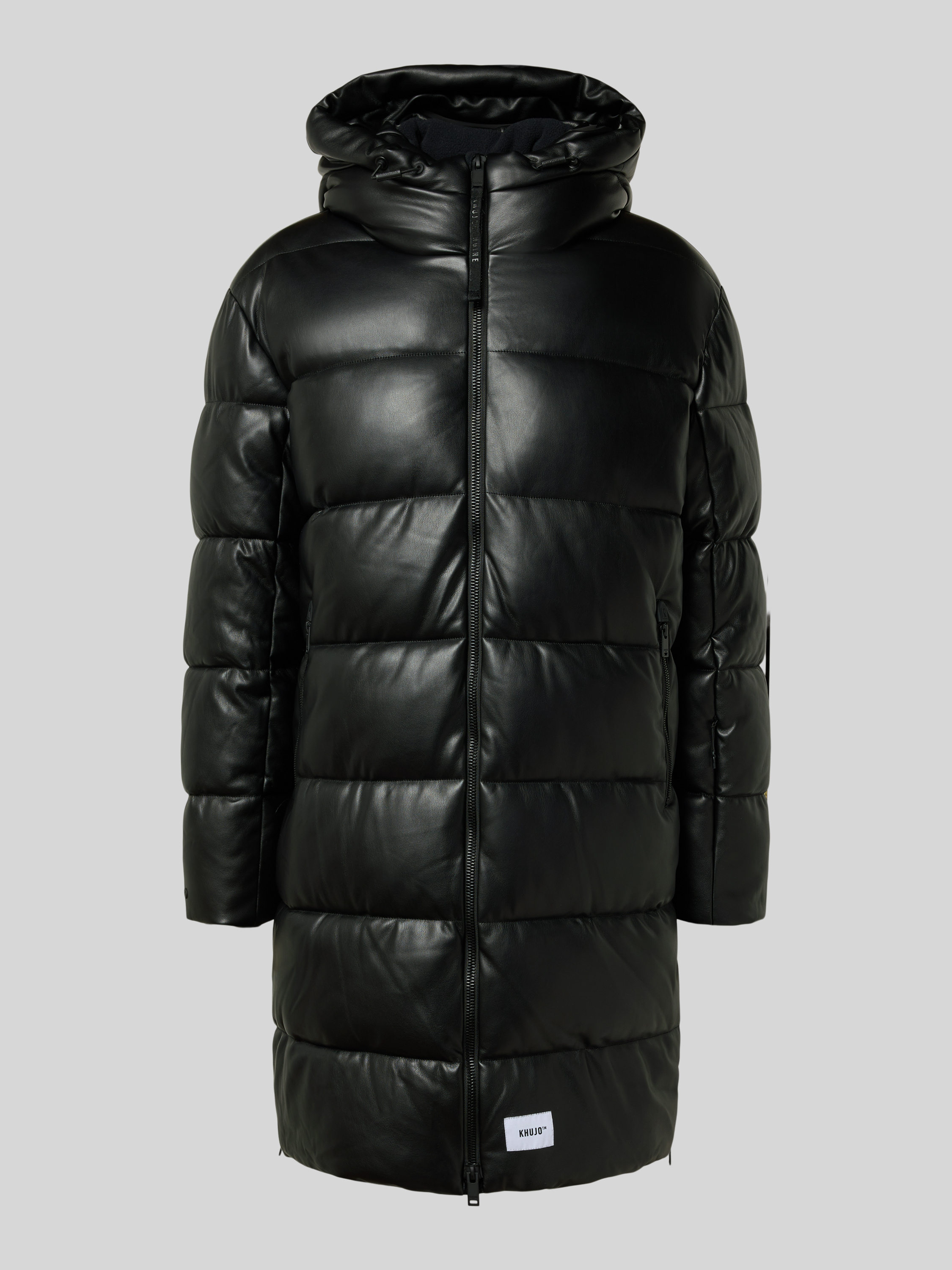 khujo Extra lang gewatteerd jack, model 'EMMET' in zwart online kopen | P&C