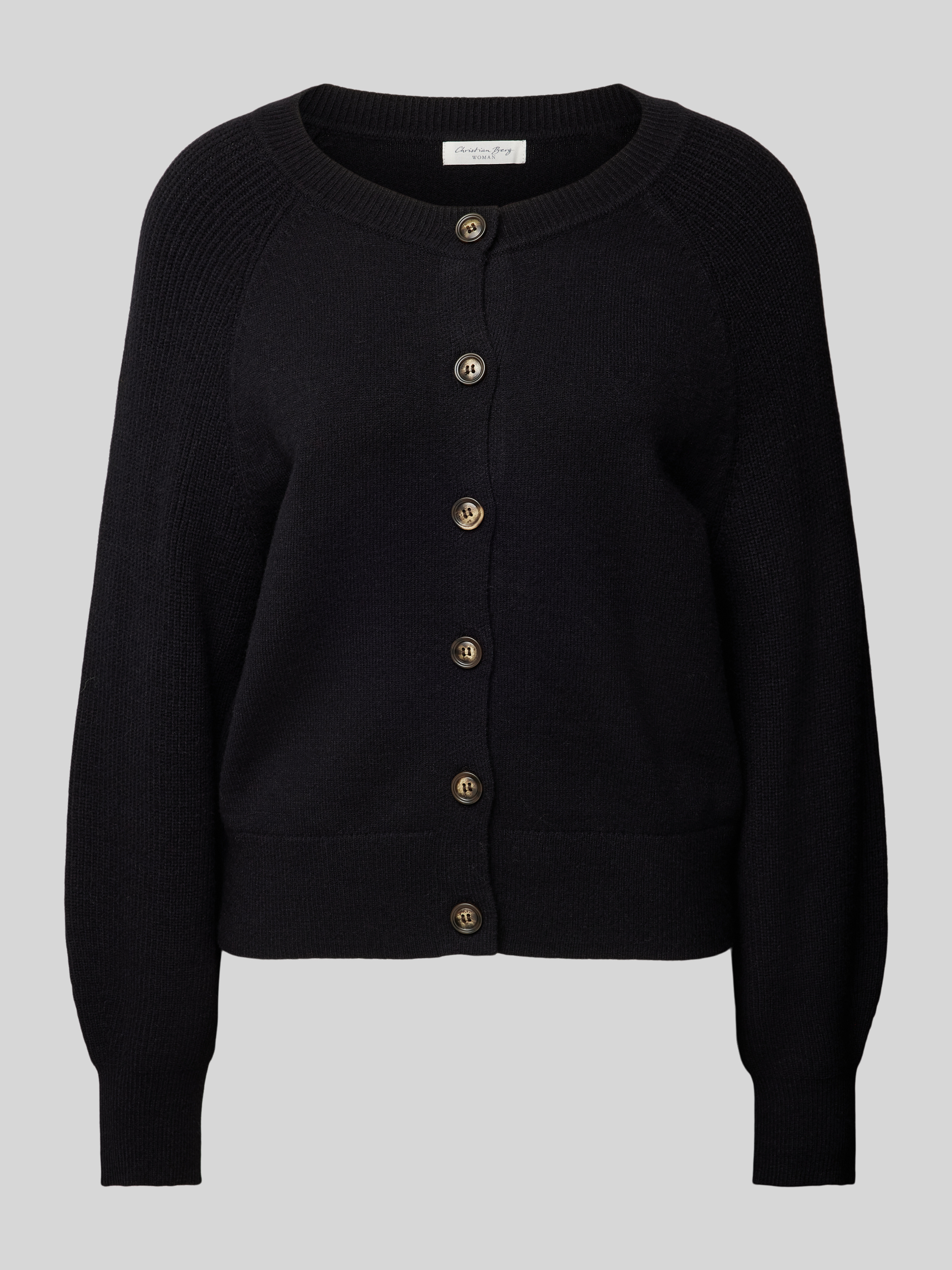 Christian Berg Woman Vest met knoopsluiting in zwart online kopen | P&C