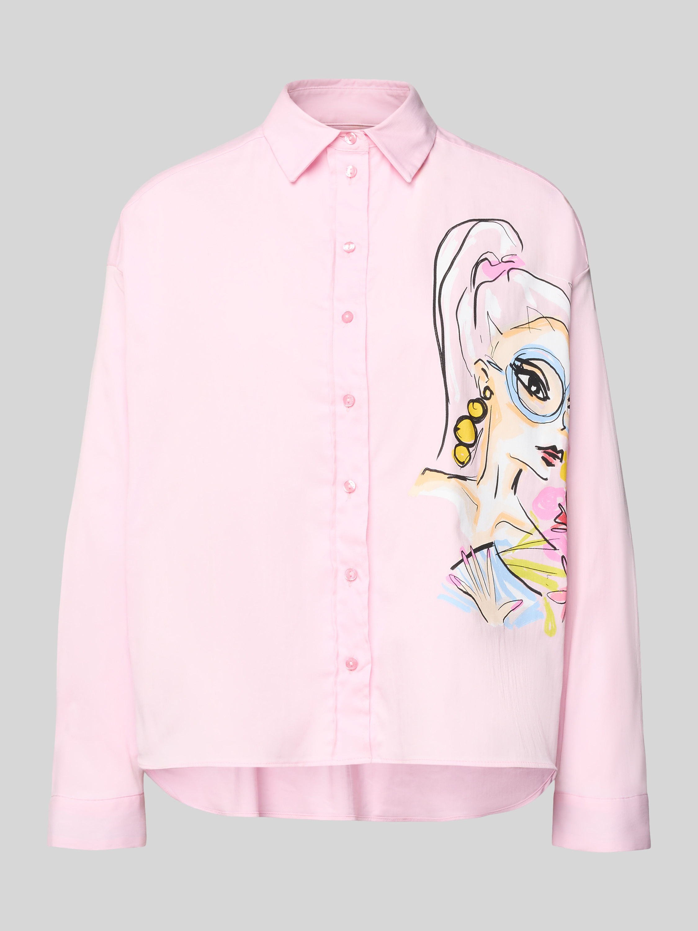 Milano Italy Regular fit overhemdblouse met verlengde achterkant in ...