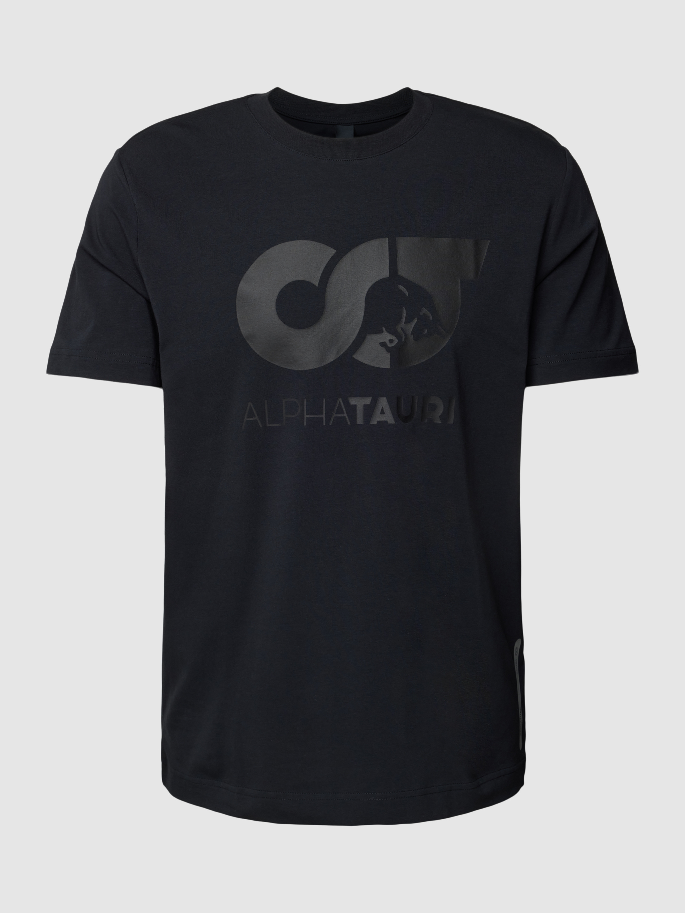 AlphaTauri T-Shirt mit Label-Print Modell 'JERO' (black) online kaufen