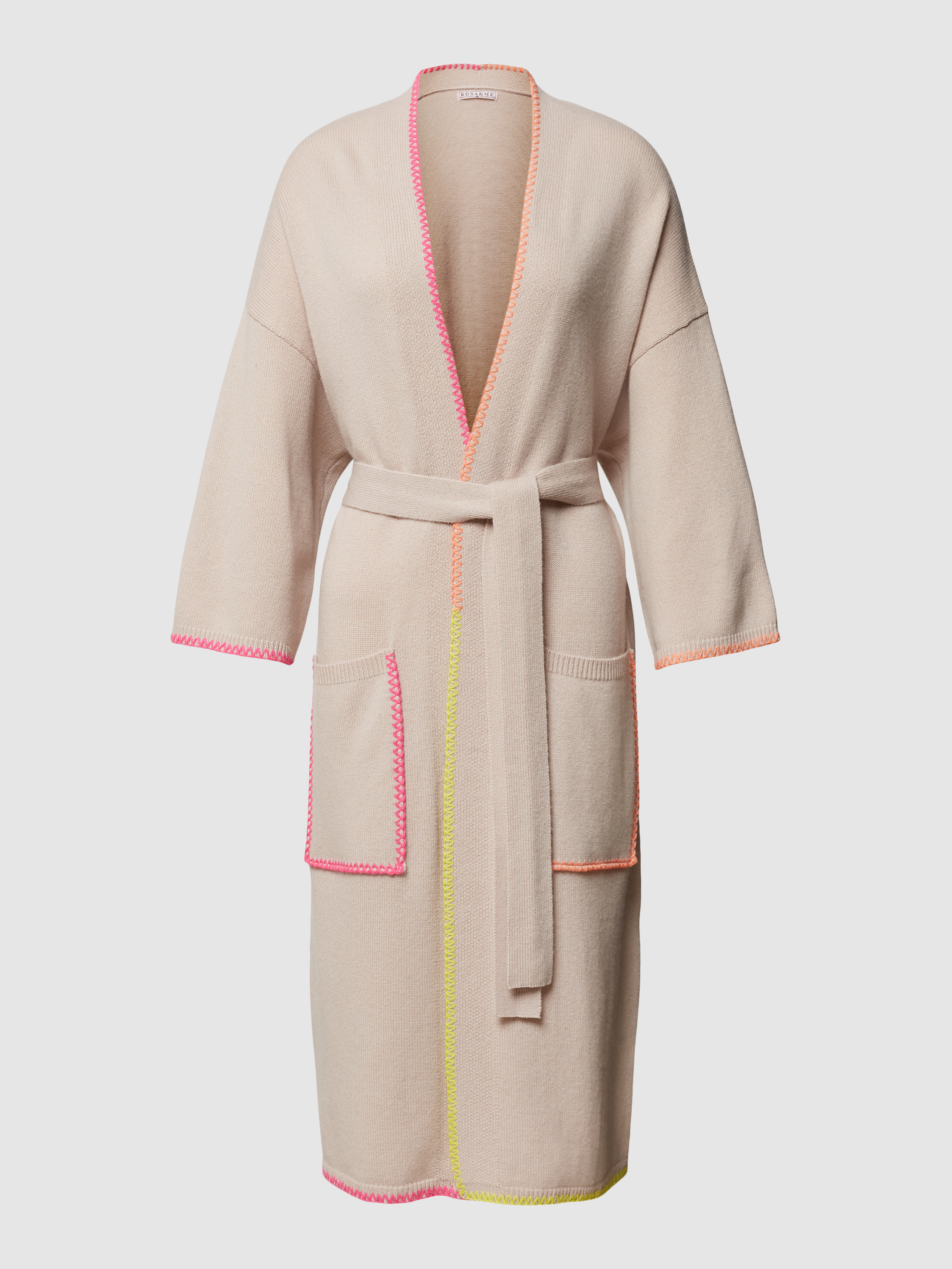 Rosa & Me Strickjacke aus Woll-Mix und Kaschmir-Anteil mit Label ...