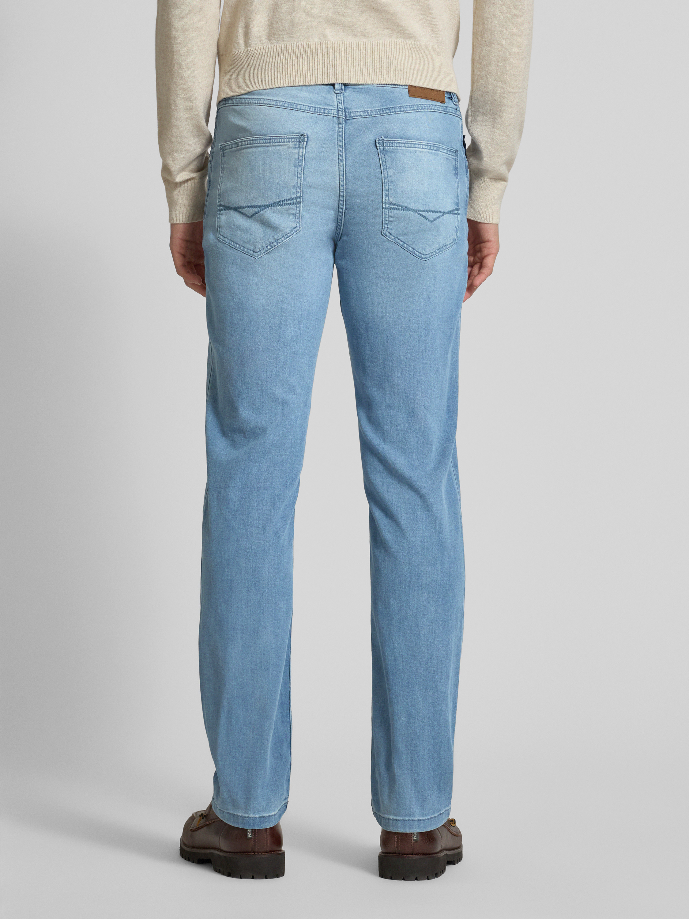 Christian Berg Men Regular fit jeans met 5-pocketmodel in lichtblauw ...