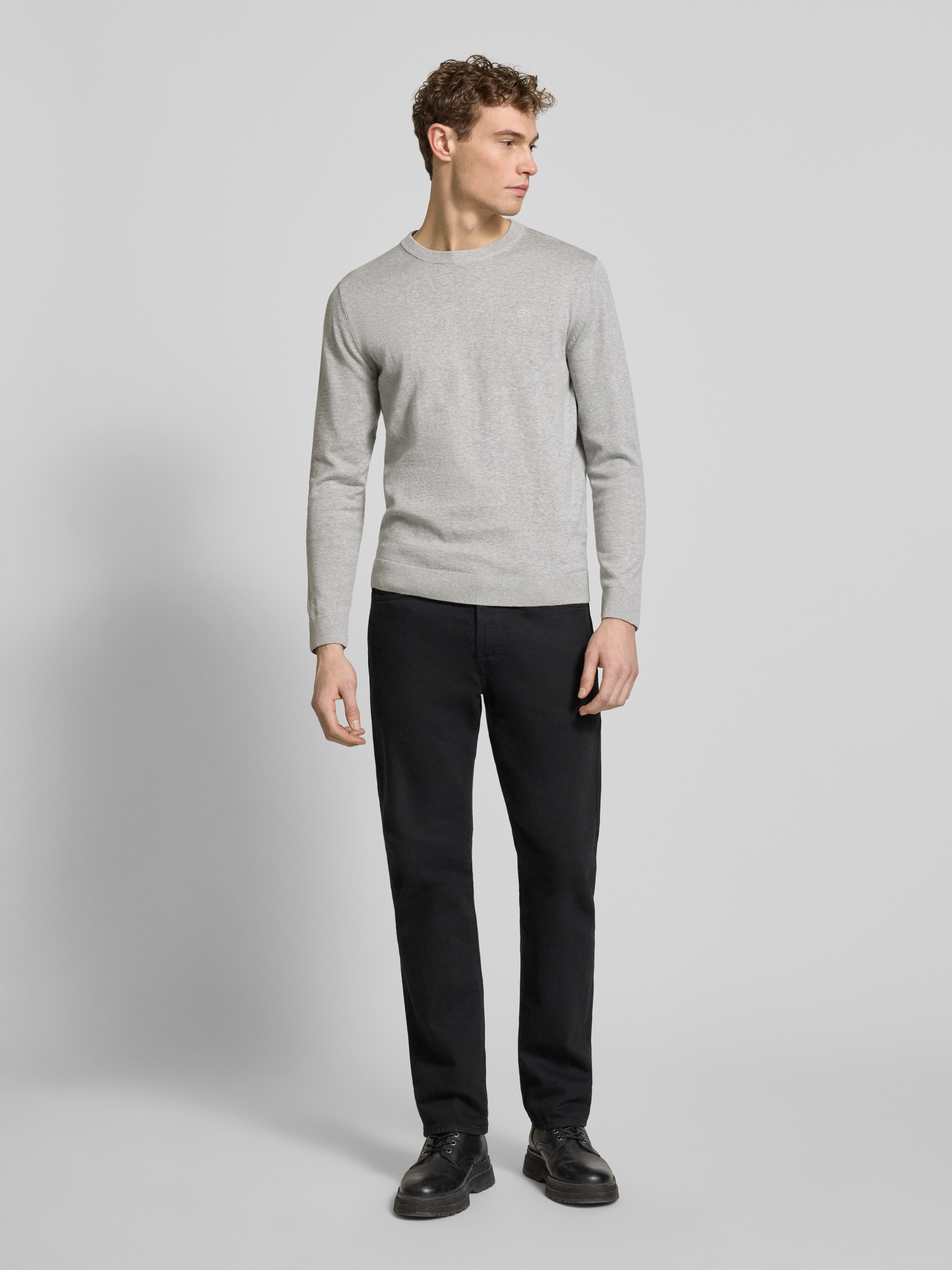 Kup online Tom Tailor Sweter z dzianiny o kroju regular fit z czystej ...