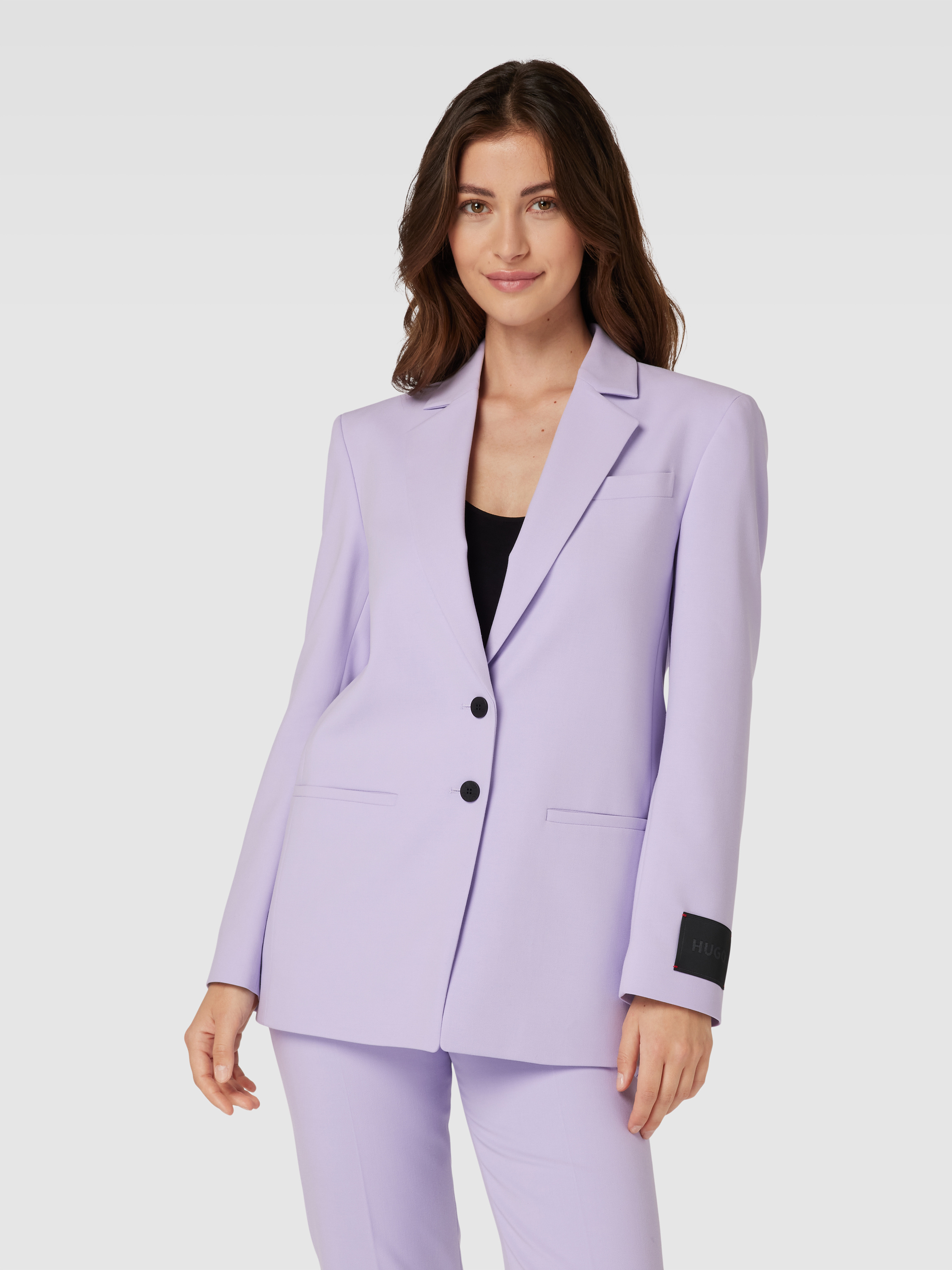 HUGO Blazer mit Label-Patch Modell 'AMYIA' (flieder) online kaufen