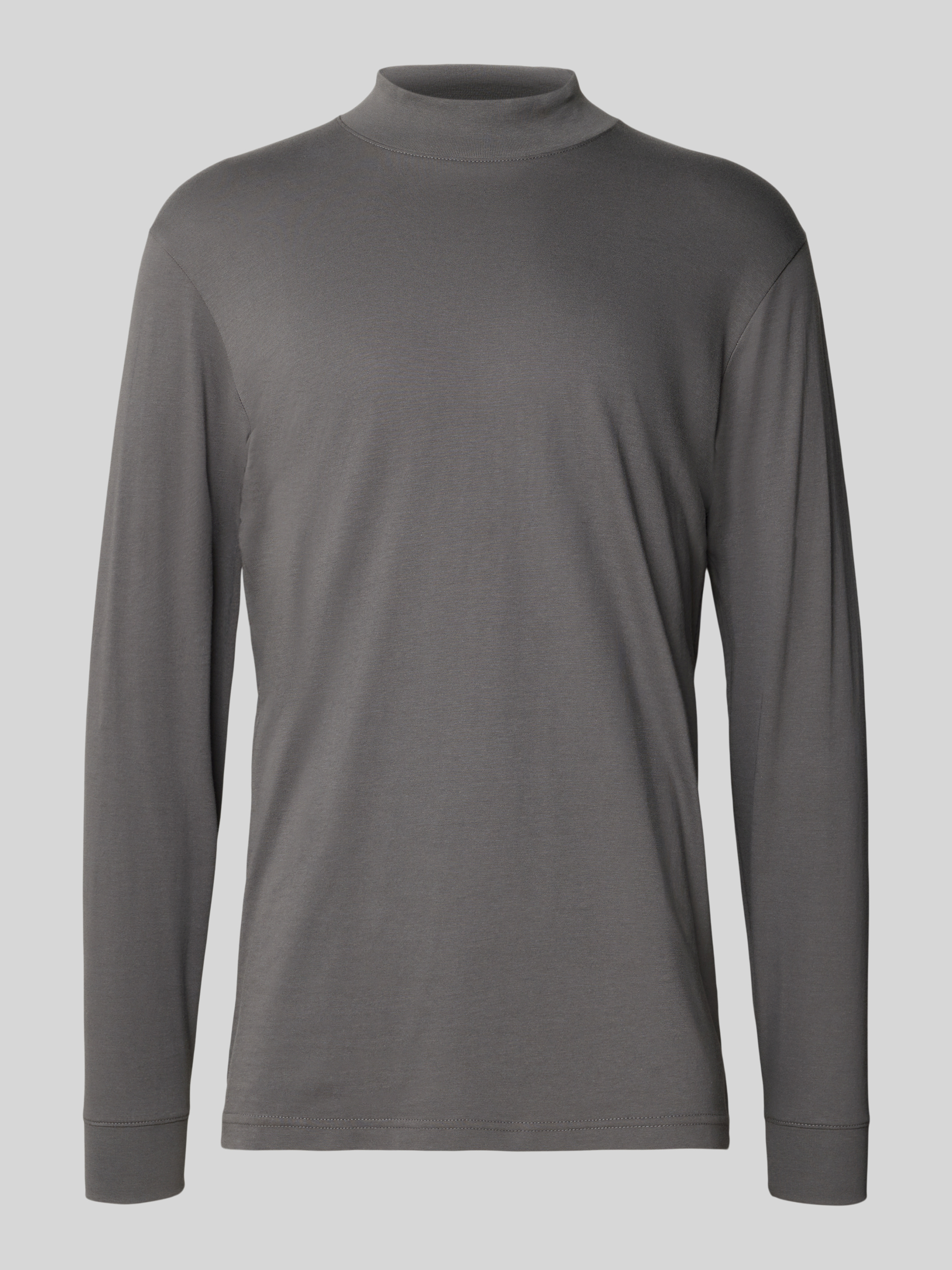 RAGMAN Longsleeve mit gerippten Abschlüssen (dunkelgrau) online kaufen