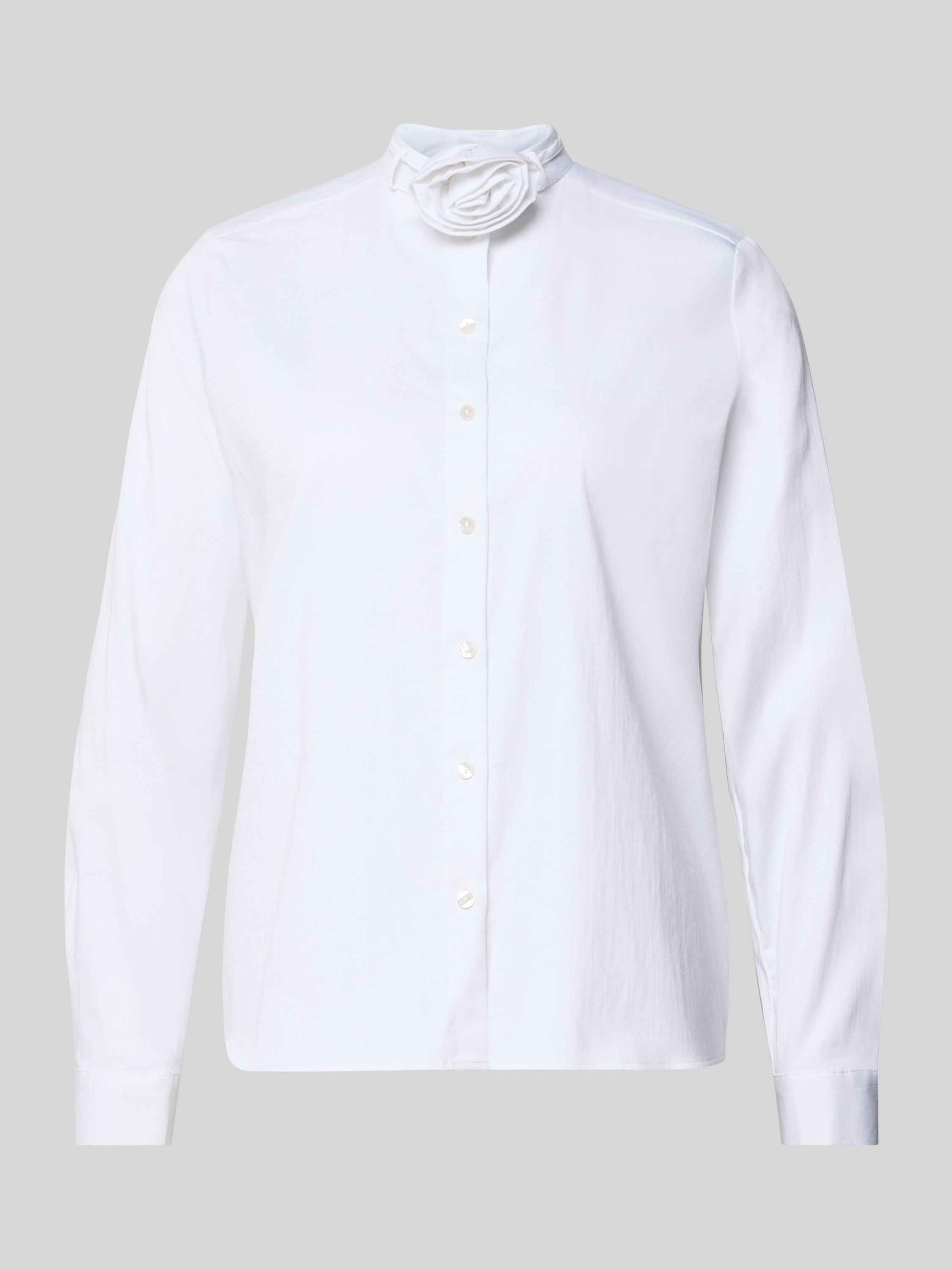 Milano Italy Regular fit overhemdblouse met bloemenapplicatie in wit ...