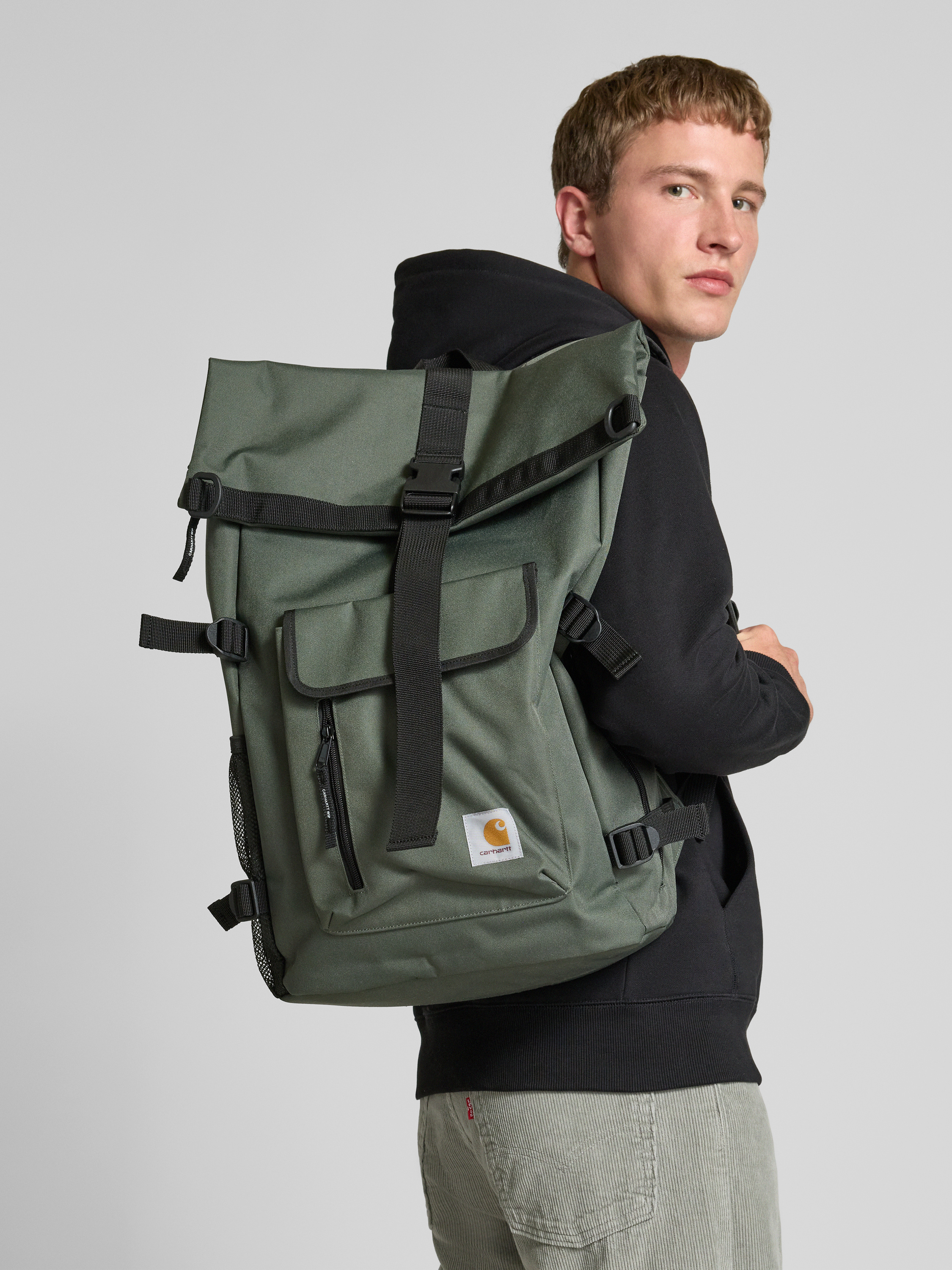 Kup online Carhartt Work In Progress Plecak z naszywką z logo model ...