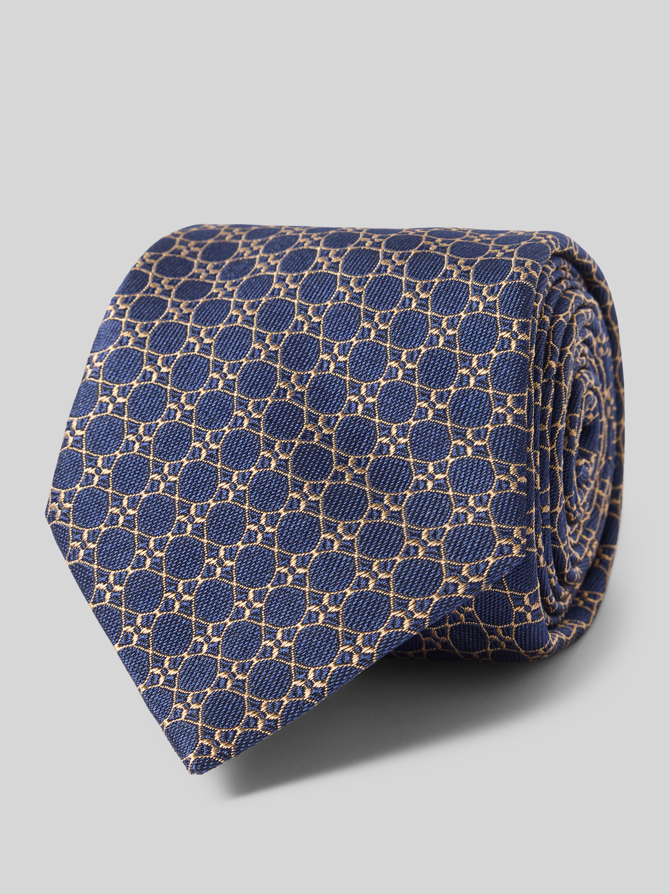 altea Krawatte aus Baumwoll-Seiden-Mix Modell 'Gange' (marine) online ...