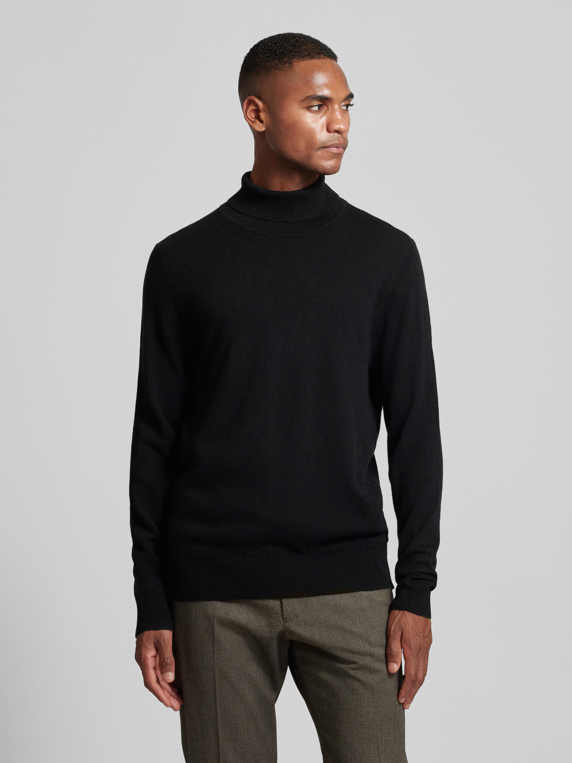 Christian Berg Men Wollpullover mit Rollkragen und Kaschmir-Anteil ...