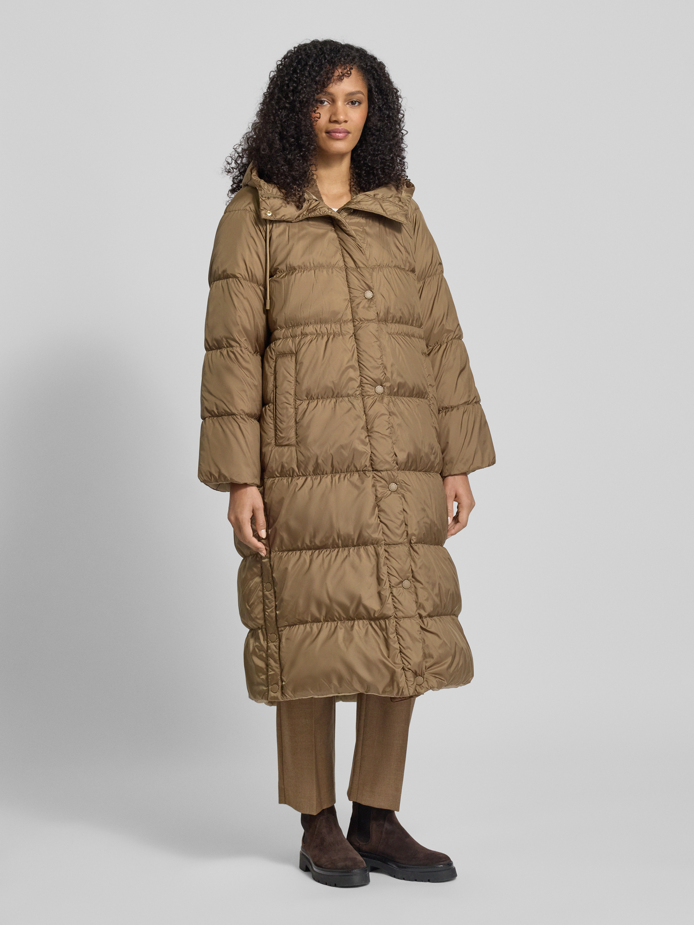 Weekend Max Mara Regular fit aan twee kanten draagbare lange donsjas ...