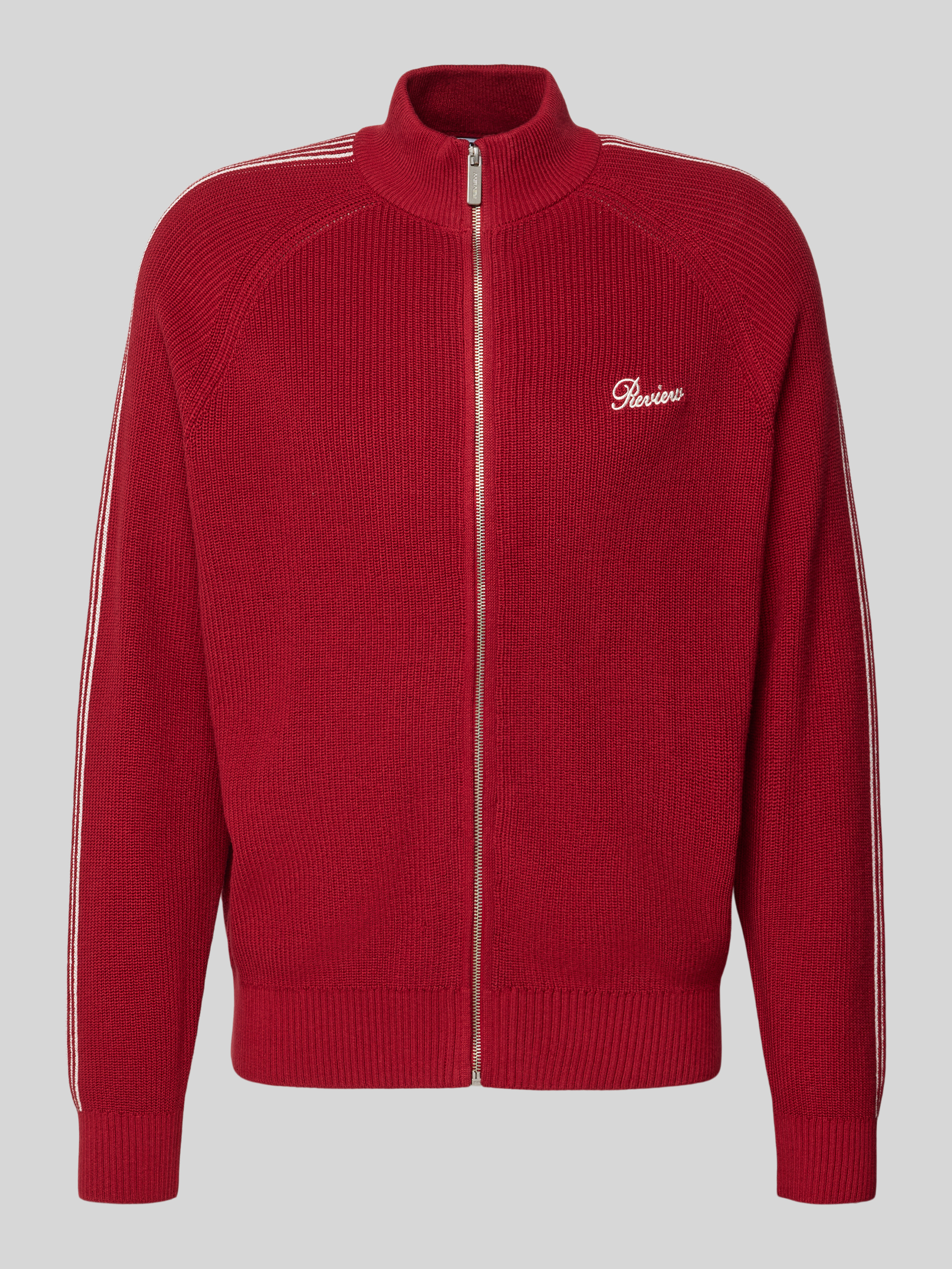 REVIEW Regular fit jack in gebreide look in rood online kopen | P&C