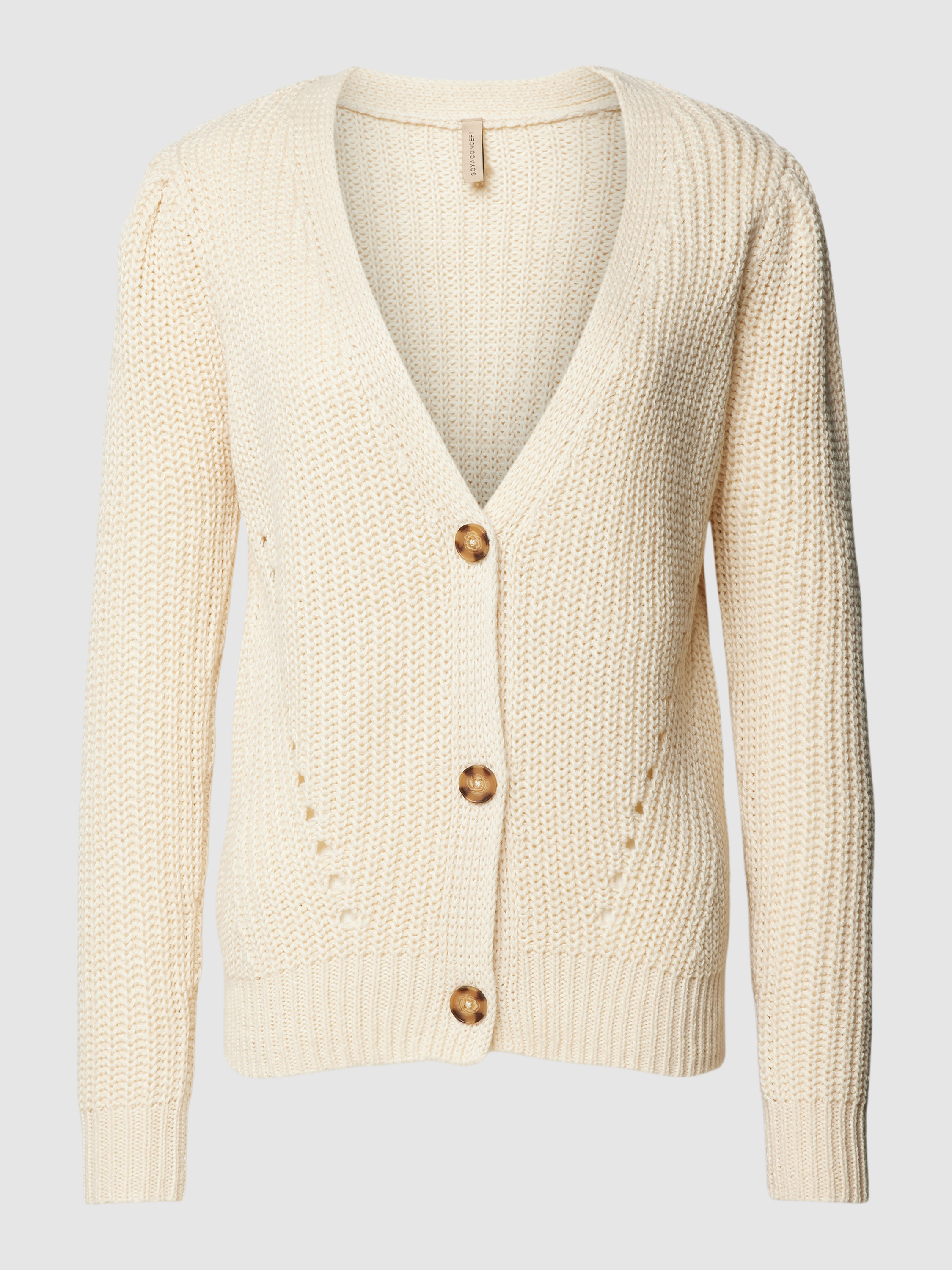 Soyaconcept Cardigan mit V-Ausschnitt im unifarbenen Design Modell ...
