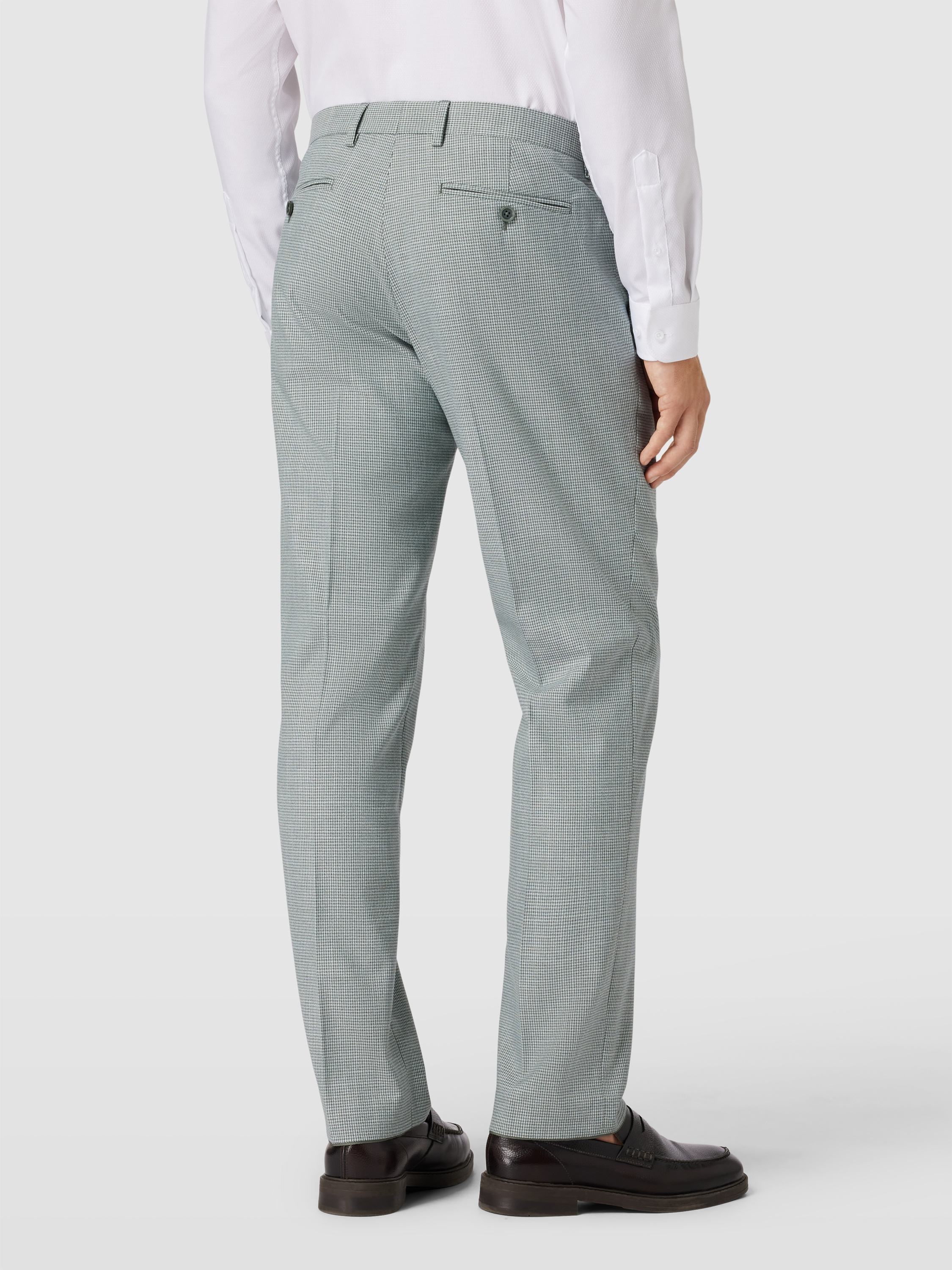 Christian Berg Men Stoffhose mit Allover-Muster (gruen) online kaufen