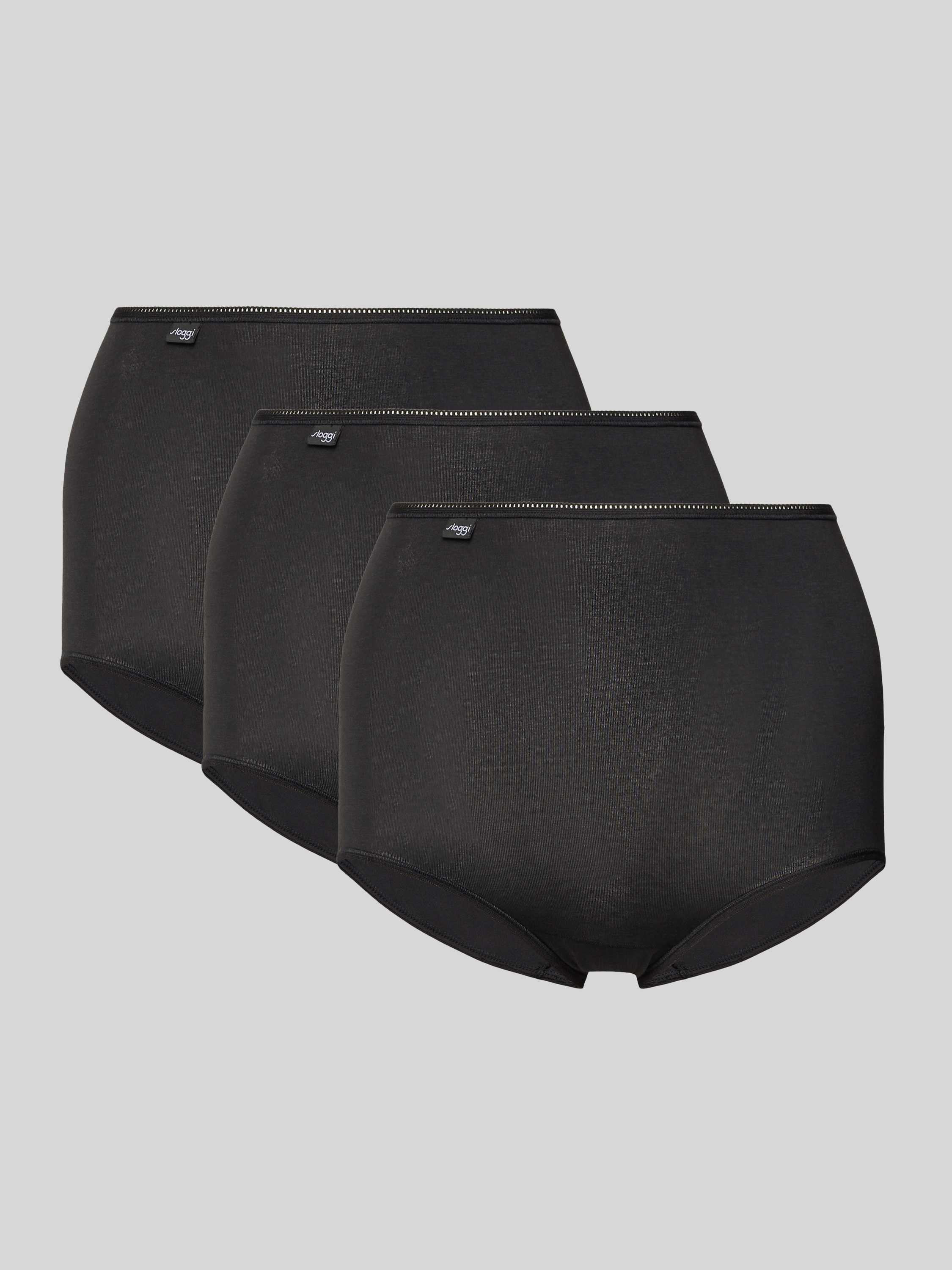 Sloggi Slip mit Label-Detail und elastischem Bund im 3er-Pack (black ...