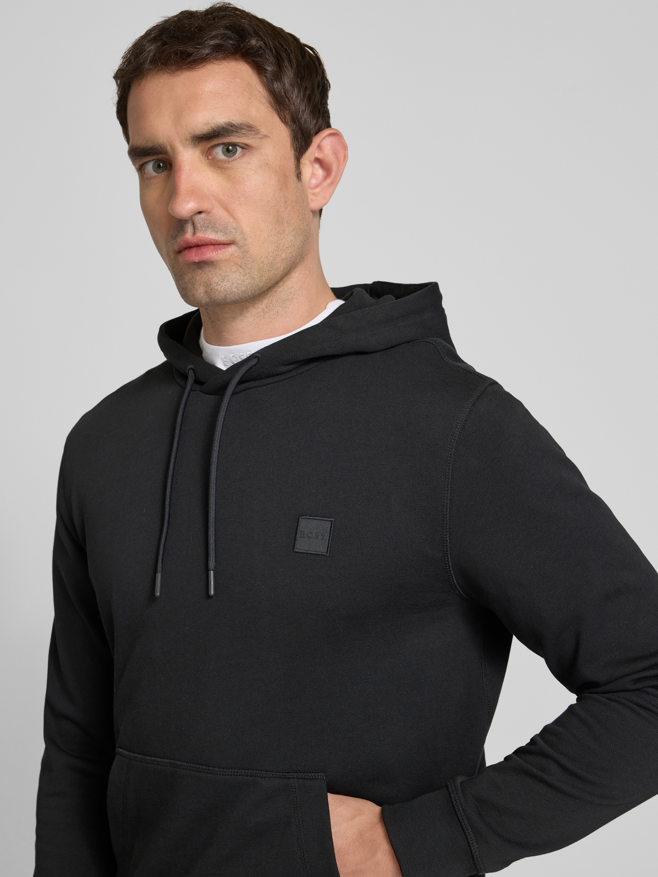 BOSS Orange Hoodie mit Label-Detail Modell 'Wetalk' (black) online kaufen
