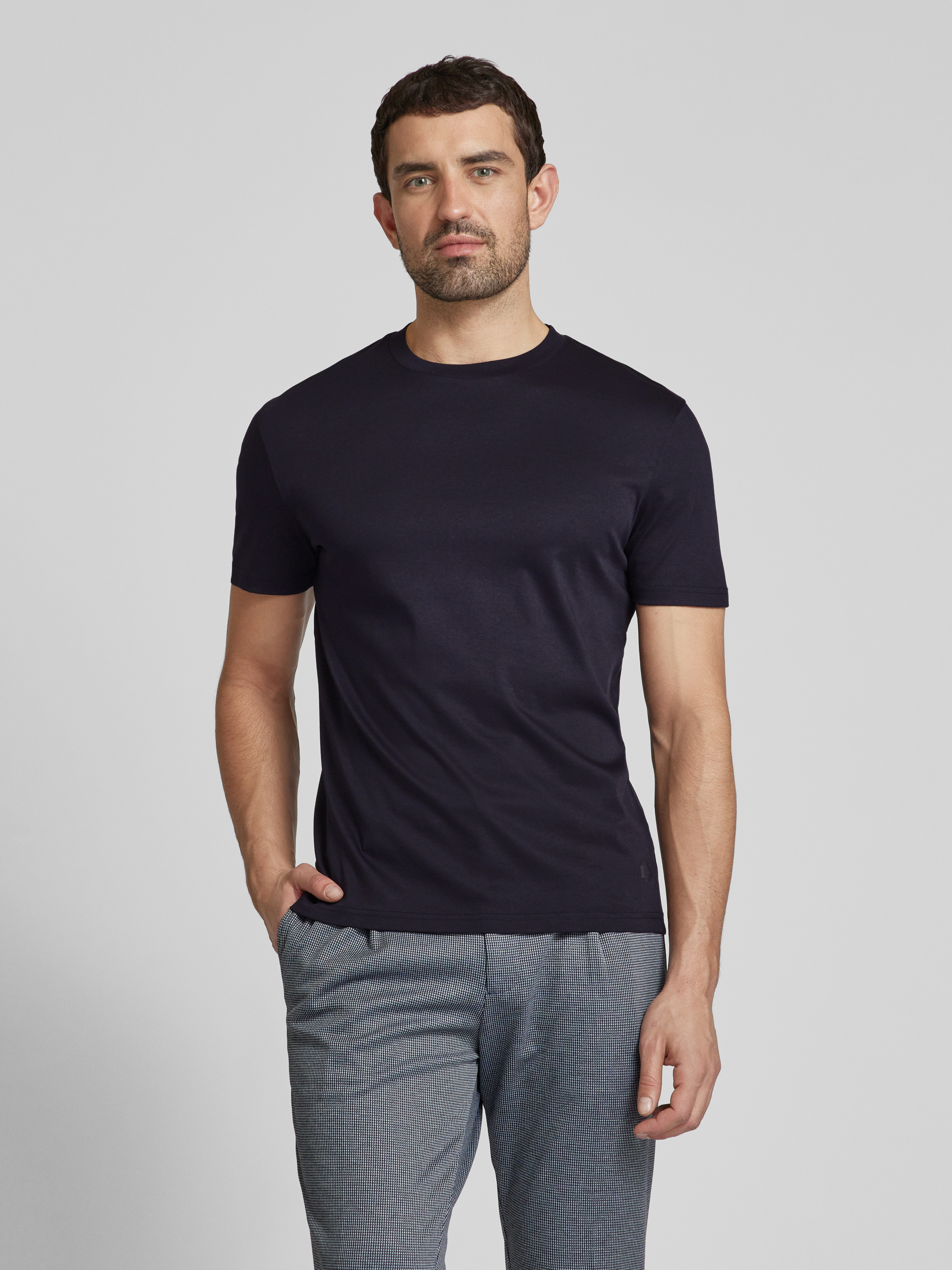 Strellson T-shirt met ronde hals, model 'Pepe' in marineblauw online ...
