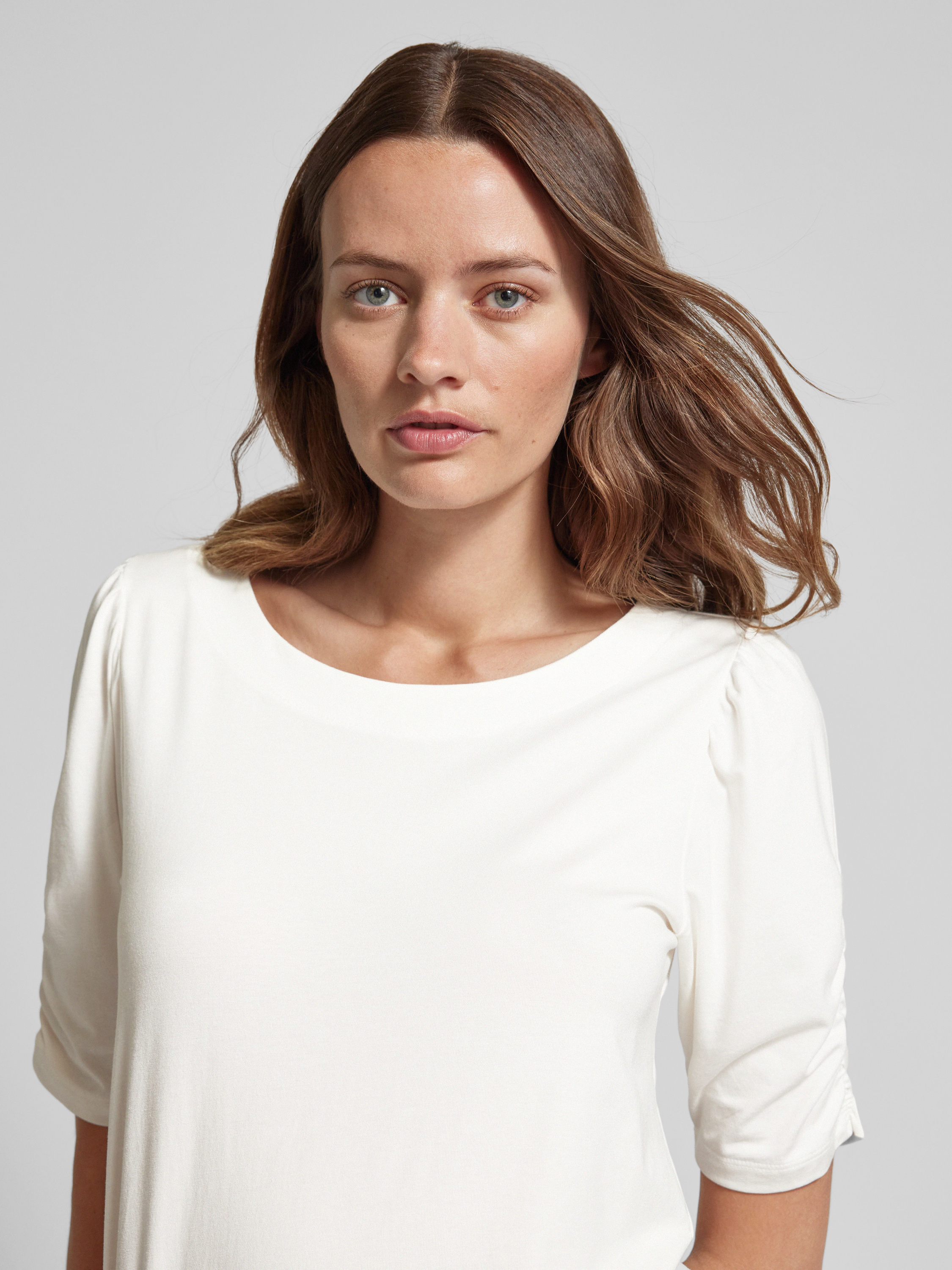 Tom Tailor T-Shirt mit Raffungen (ecru) online kaufen