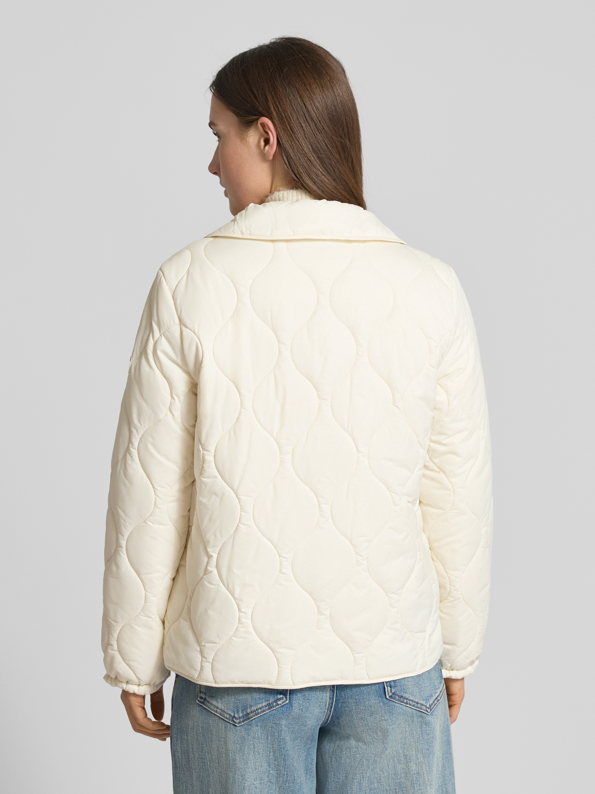 Christian Berg Woman Selection Regular fit gewatteerd jack met gevoerde ...
