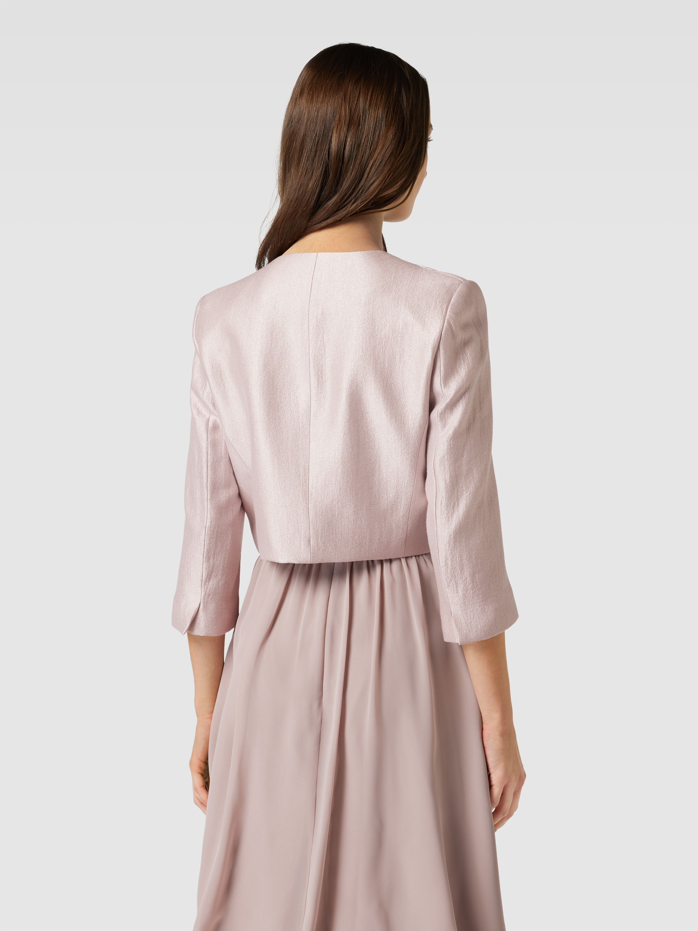 Christian Berg Cocktail Bolero met opengewerkte voorkant in rosé online ...