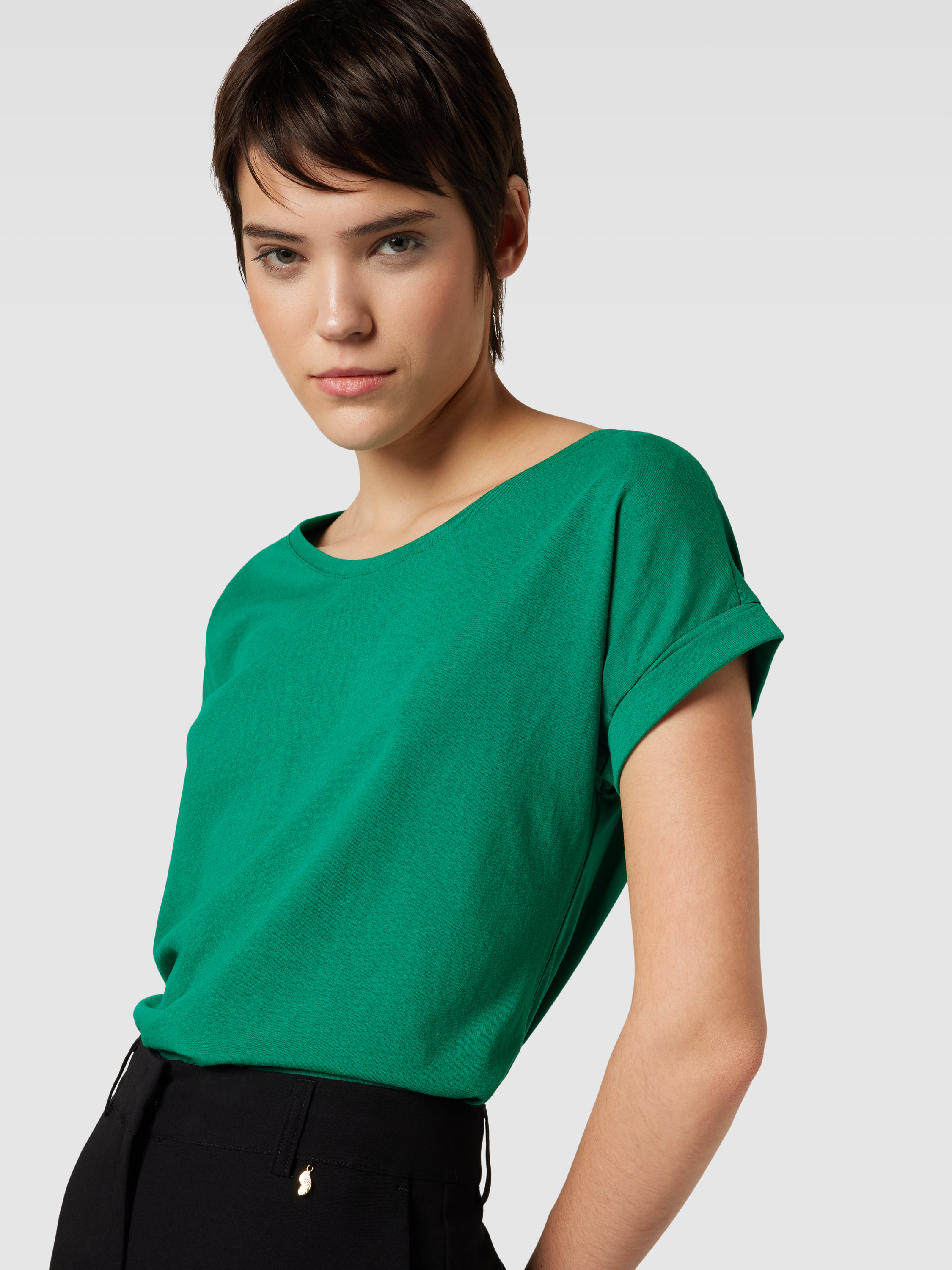 Vila T-shirt met ronde hals, model 'DREAMERS PURE' in grasgroen online ...