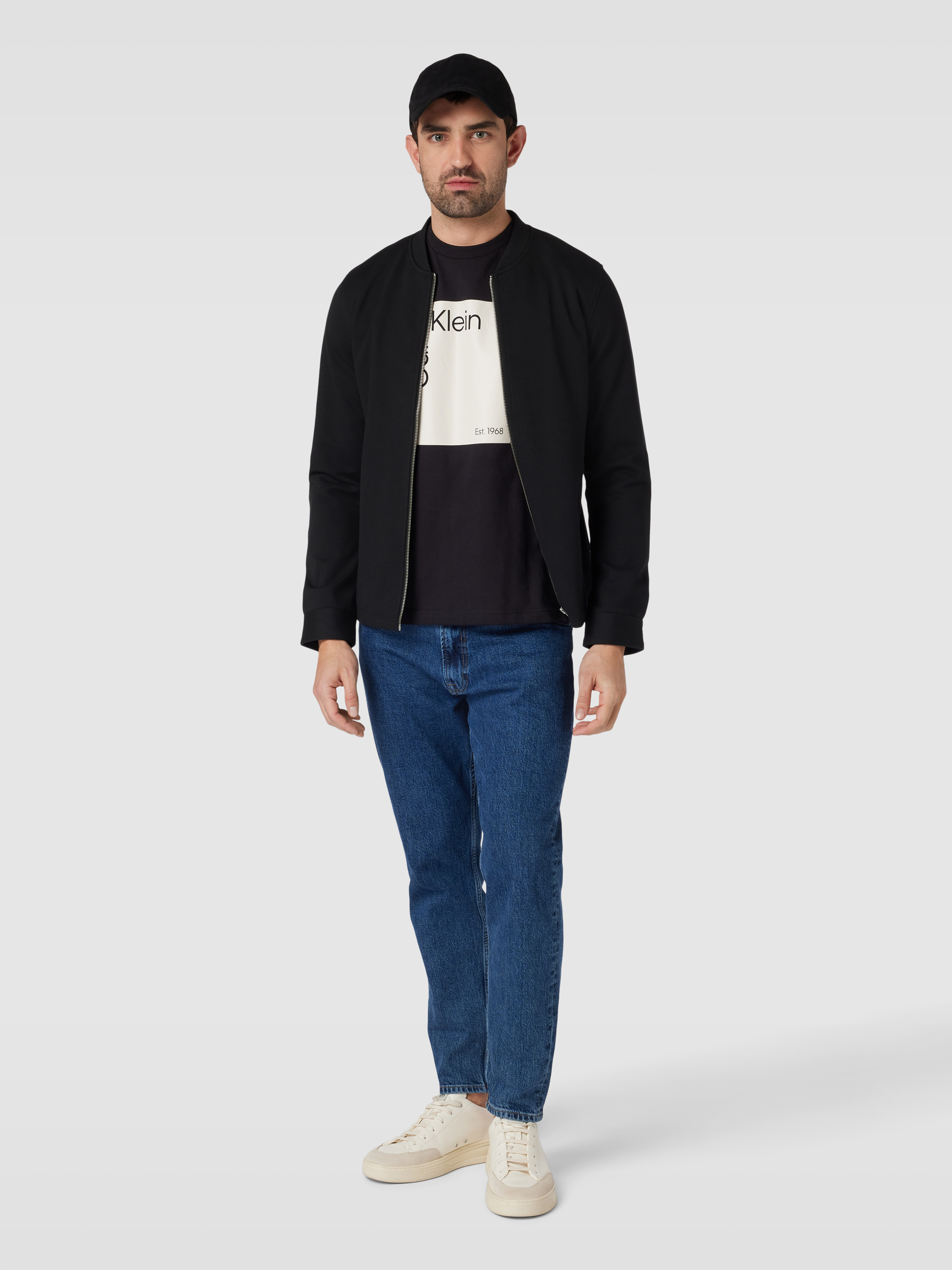 CK Calvin Klein T-Shirt mit Label-Print (black) online kaufen