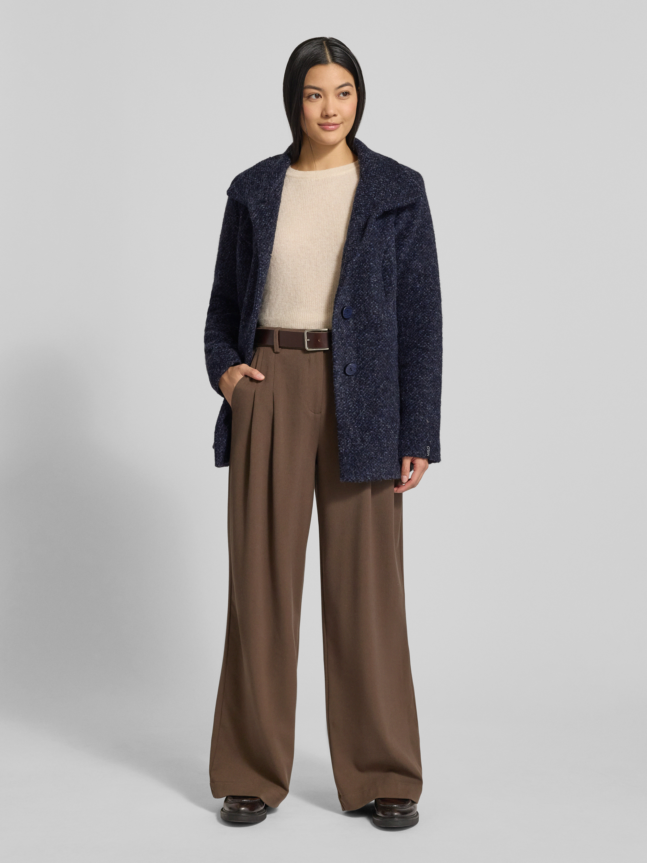 Kup online Milo Coats Kurtka z listwą guzikową model ‘NIA’ (granatowy)