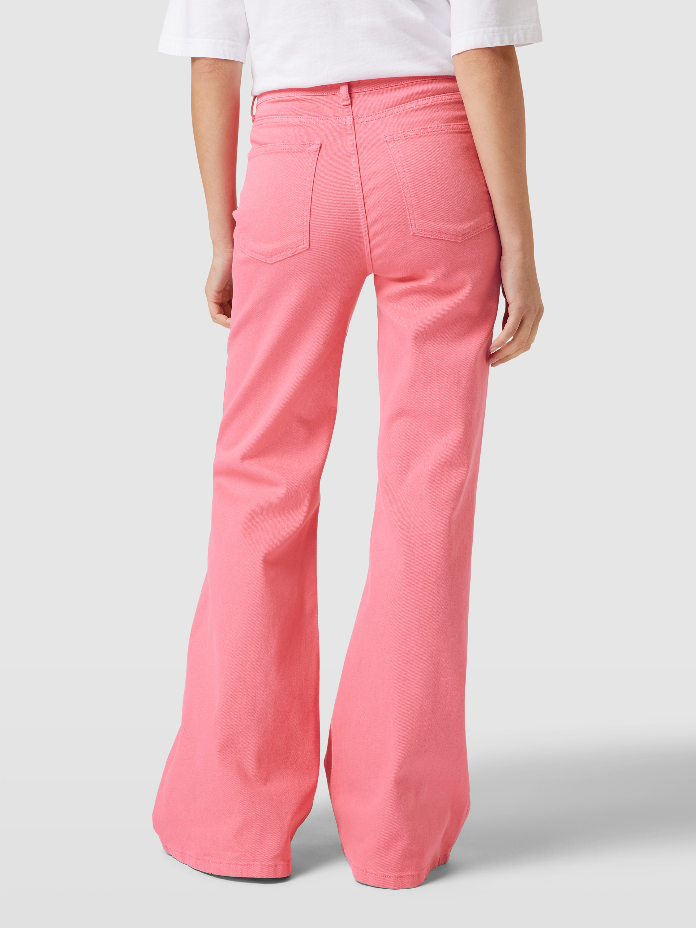 SMASHED LEMON Flared Cut Jeans im 5-Pocket-Design (pink) online kaufen