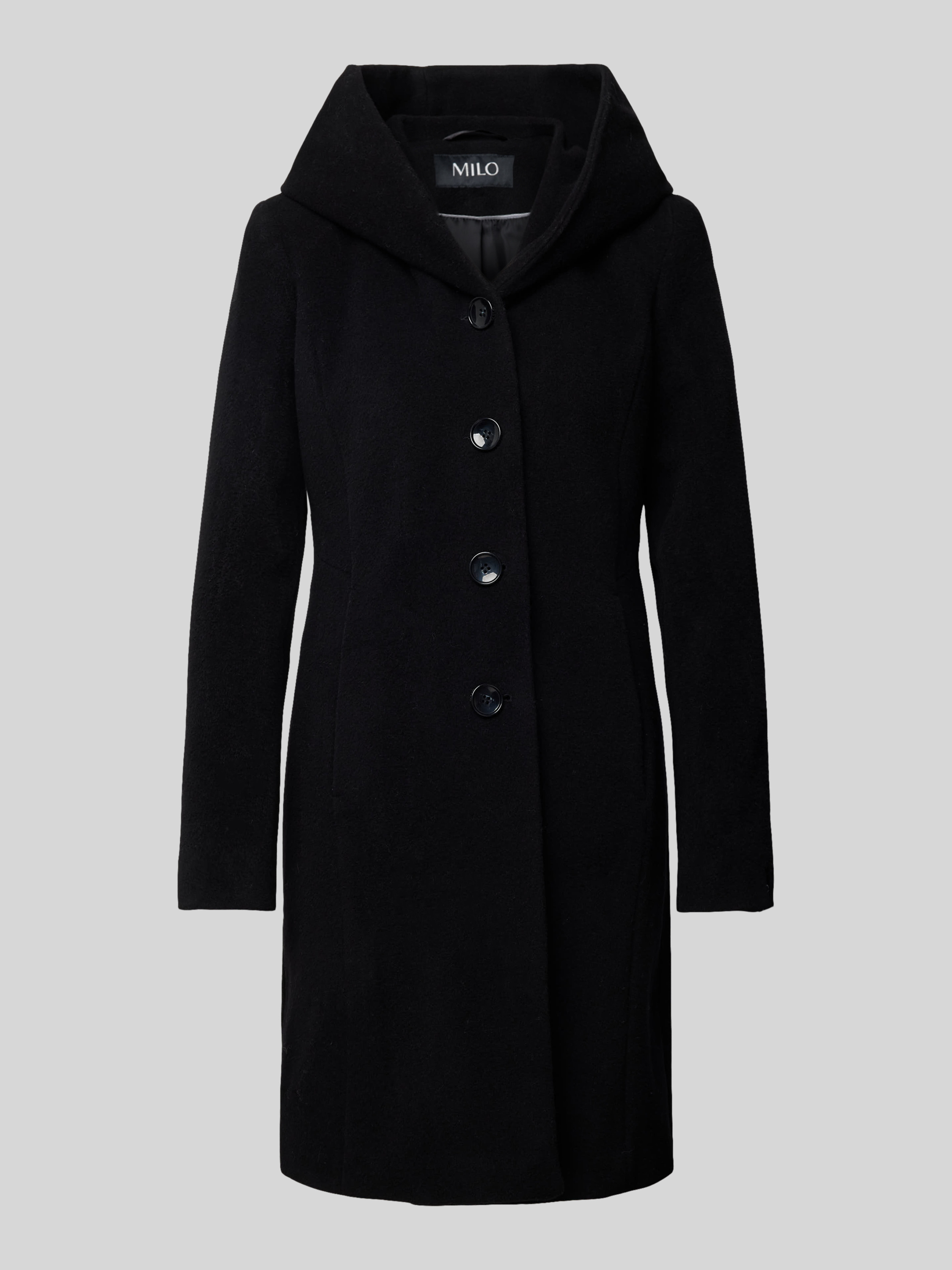 Milo Coats Wollmantel mit Kaschmir-Anteil Modell 'BELLA' (black) online ...