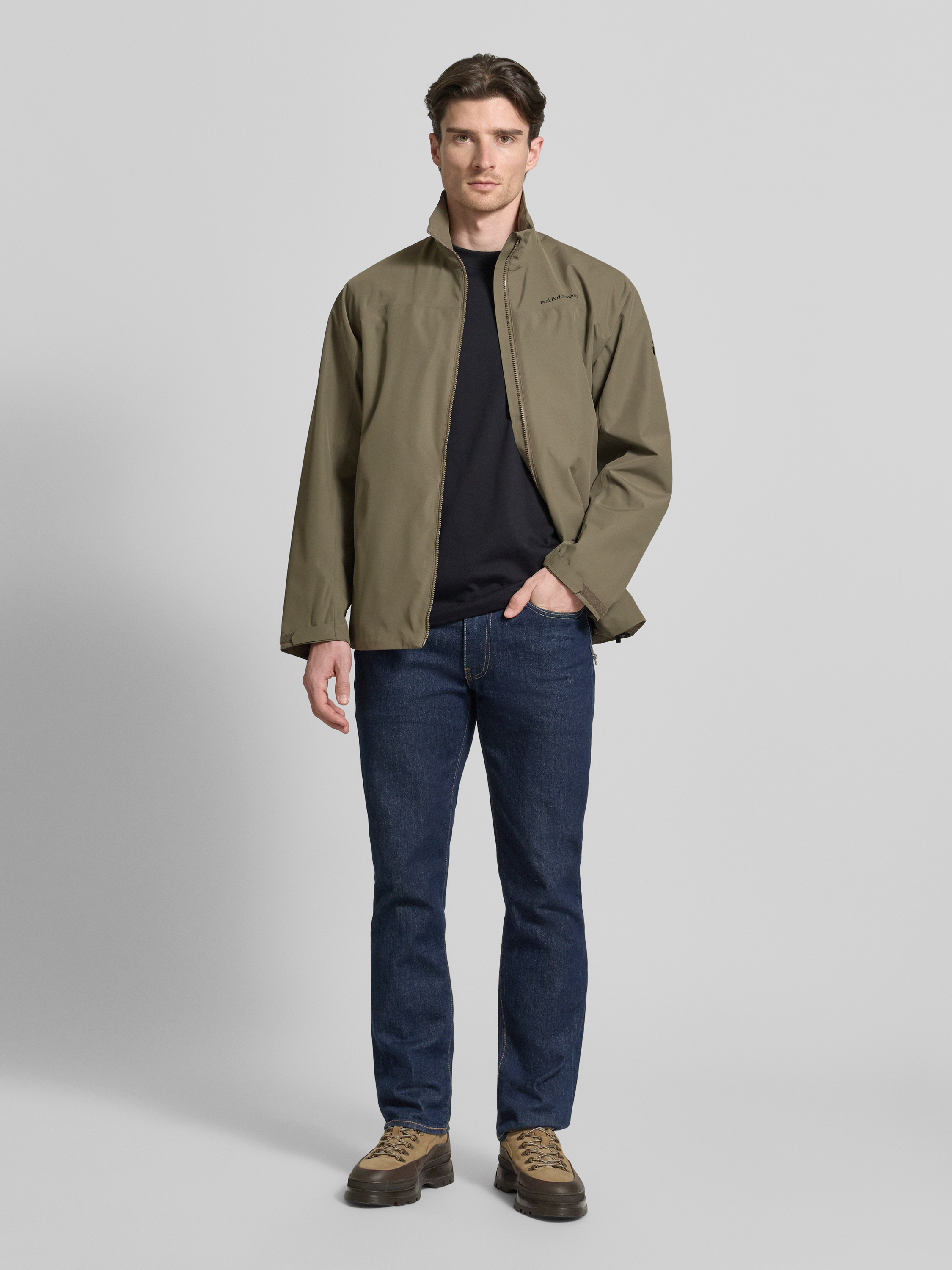 PEAK PERFORMANCE Softshell-jas met labeldetails in leem online kopen | P&C