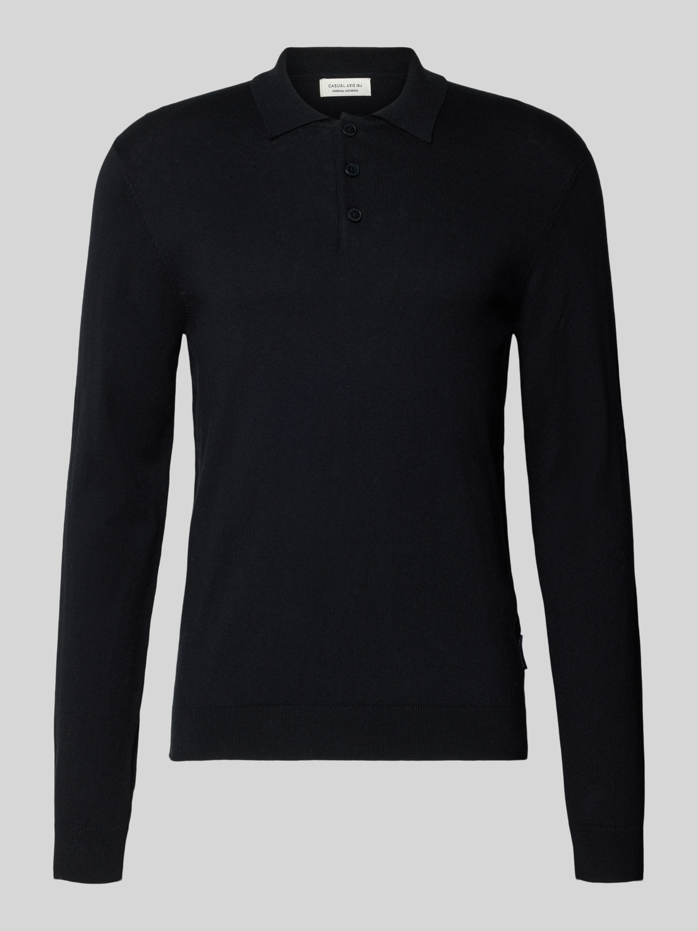 Casual Friday Gebreide pullover van een mix van katoen en kasjmier ...