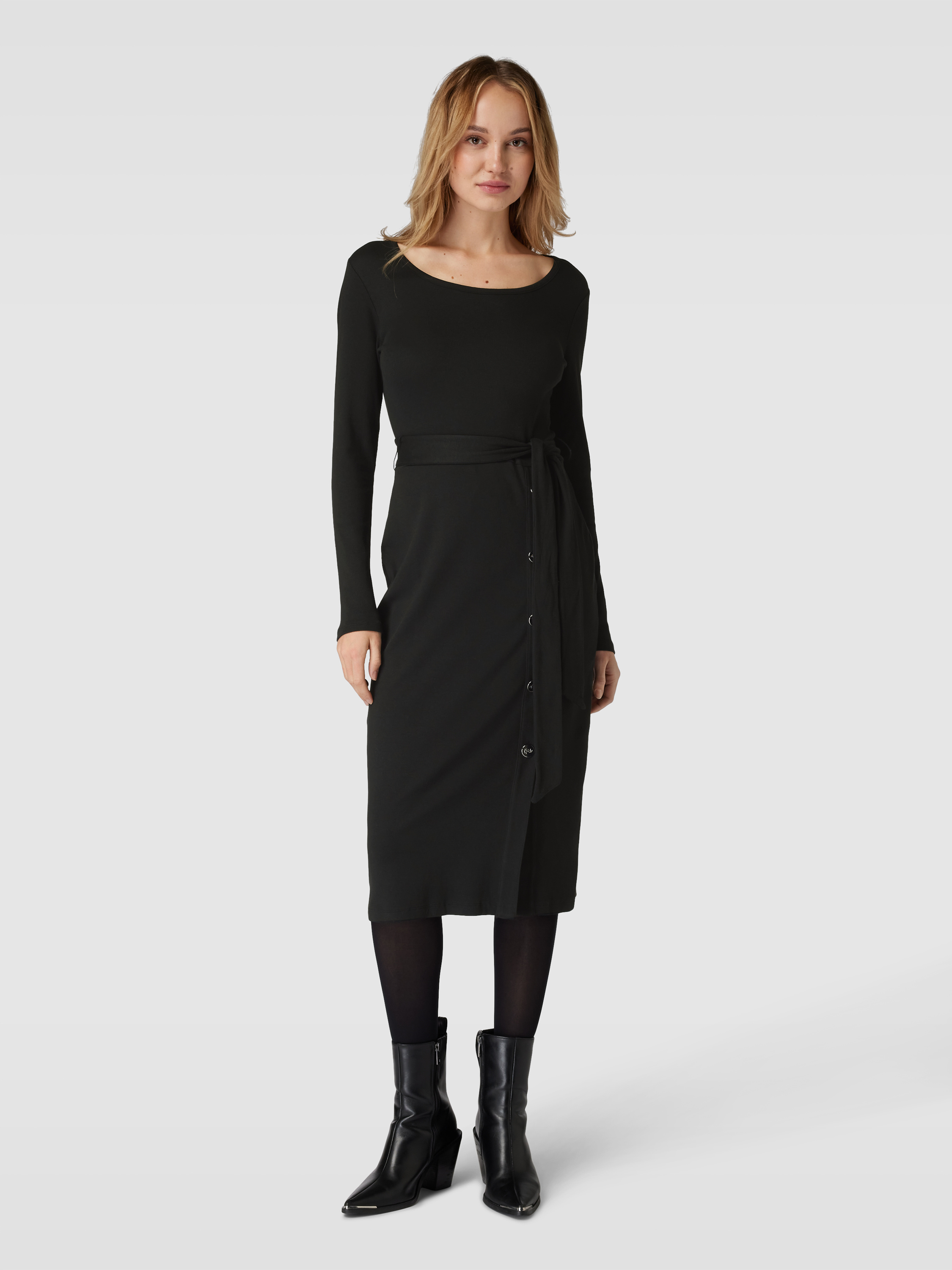 Lauren Ralph Lauren Knielange jurk met ronde hals, model 'PARISSA' in ...