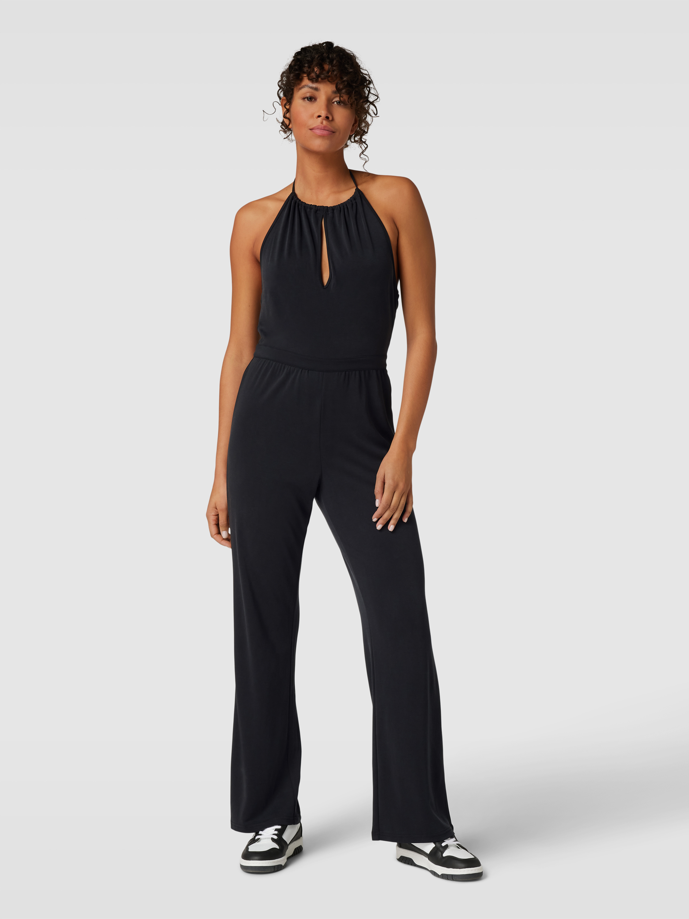 Review Jumpsuit mit Cut Outs (black) online kaufen