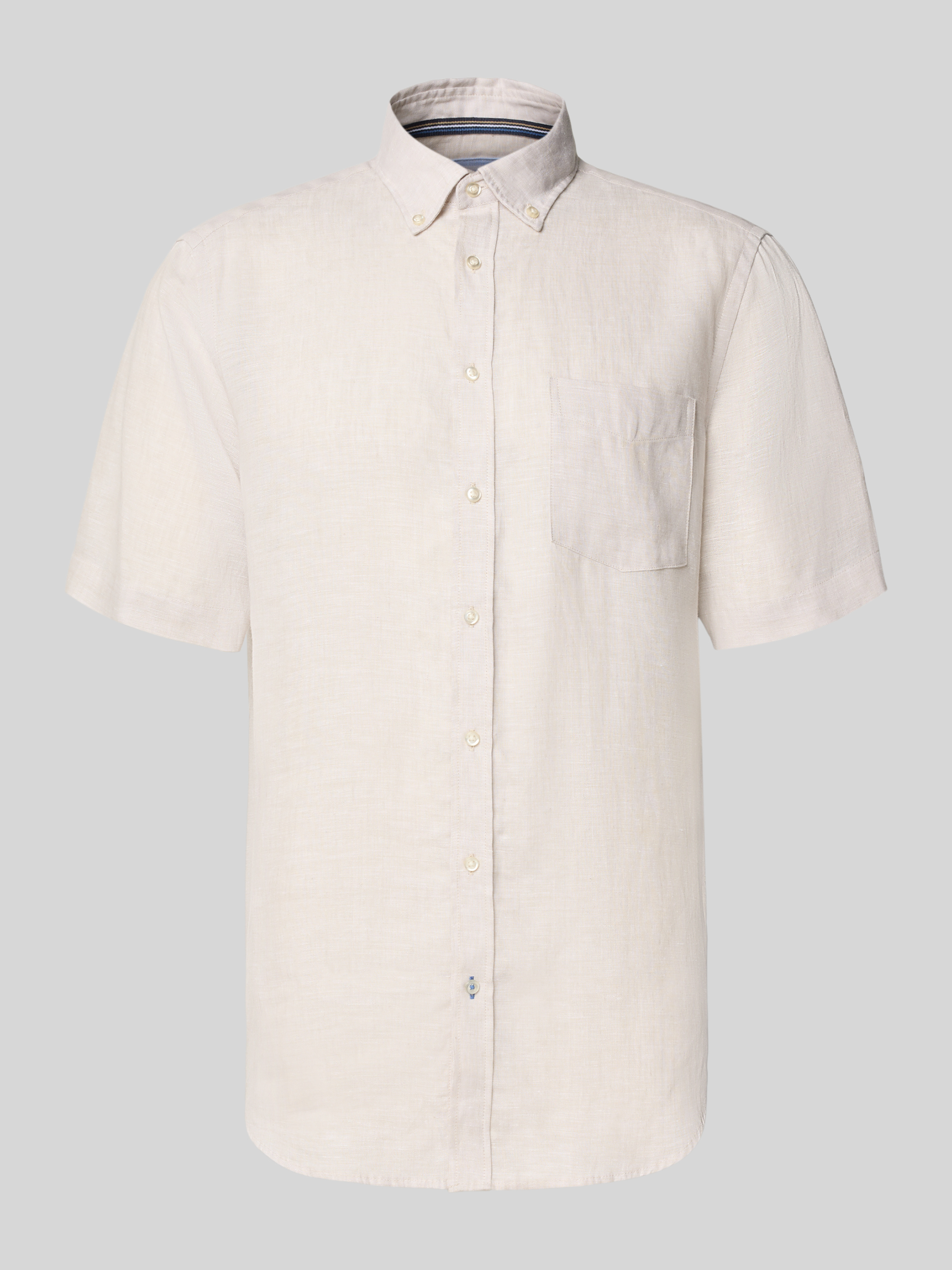 Christian Berg Men Regular Fit Freizeithemd aus Leinen (beige) online ...
