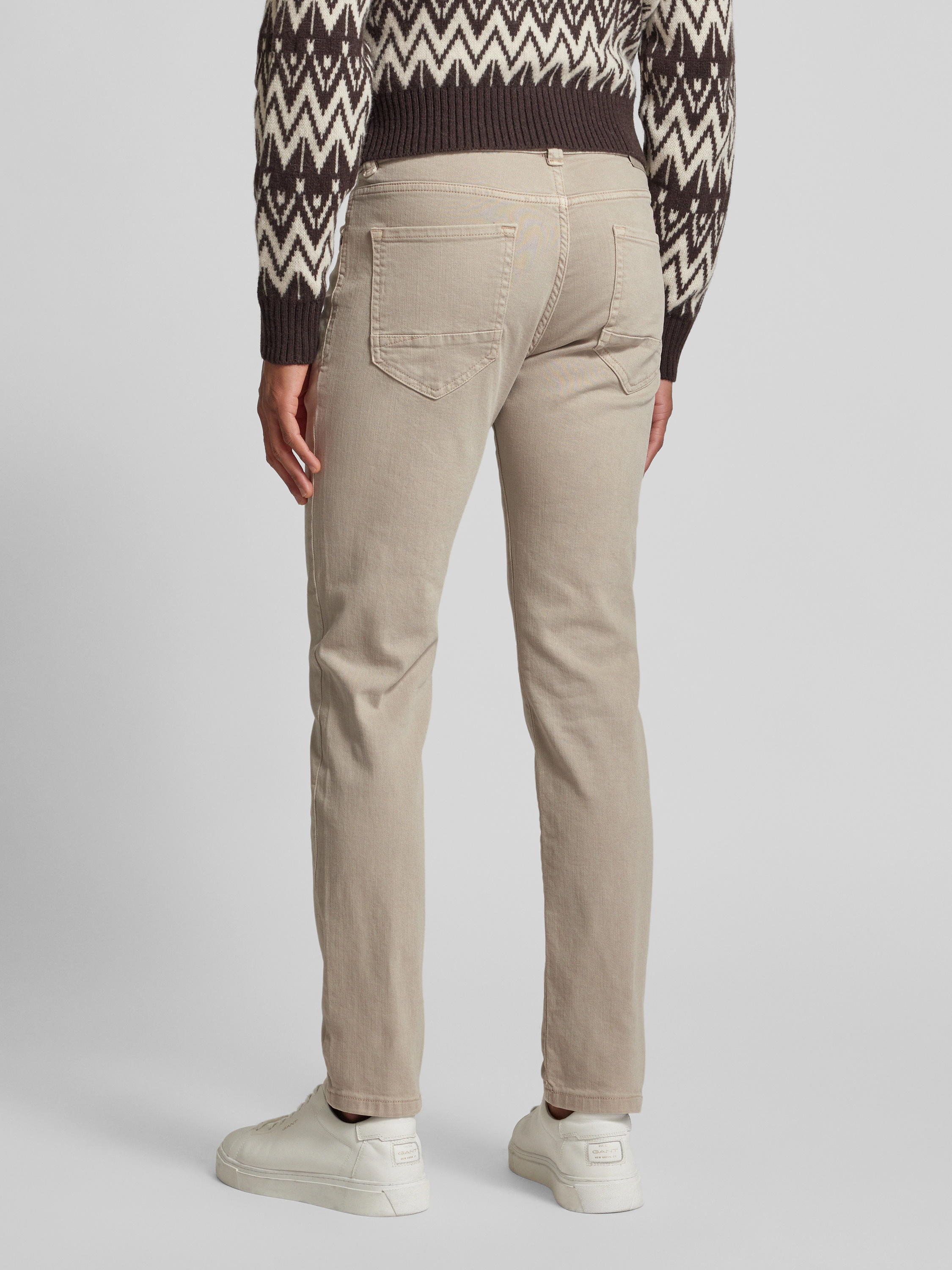 MCNEAL Straight fit jeans in 5-pocketmodel in steengrijs gemêleerd ...