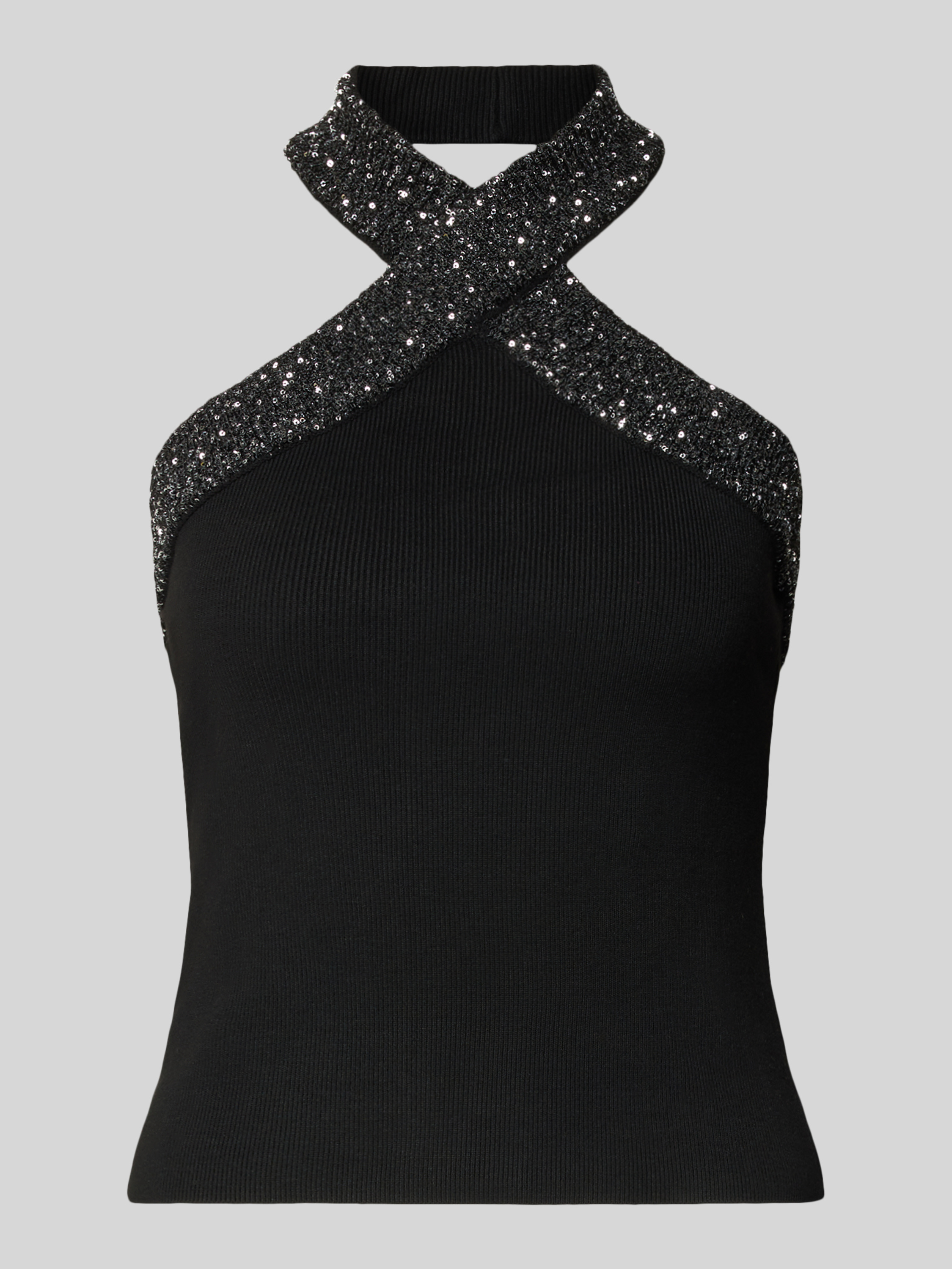 Mango Blusentop mit Neckholder (black) online kaufen