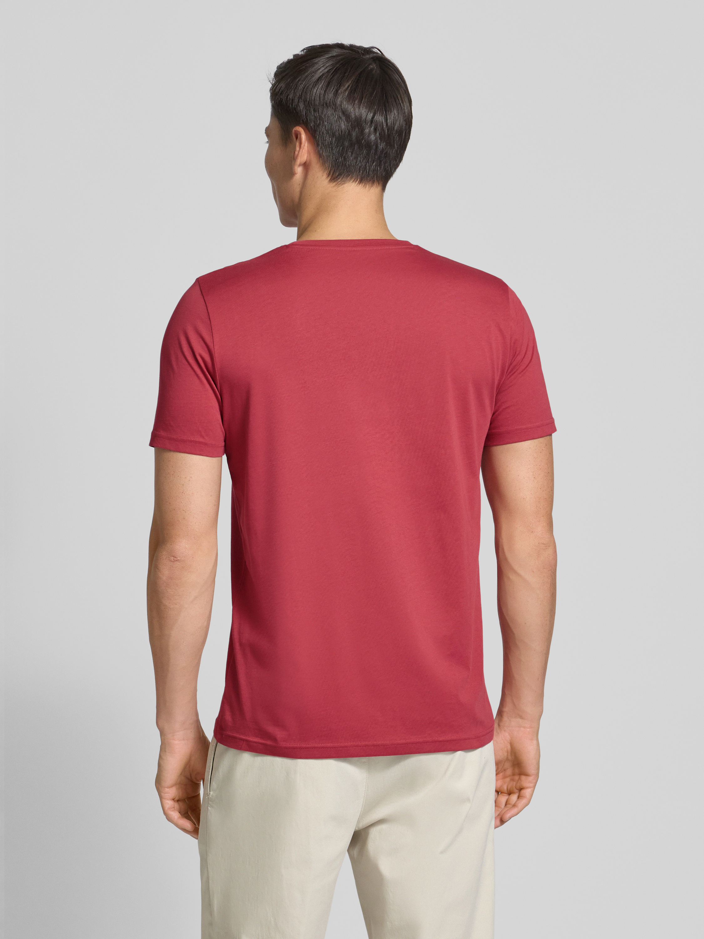 Fynch-Hatton T-Shirt mit Label-Stitching (koralle) online kaufen