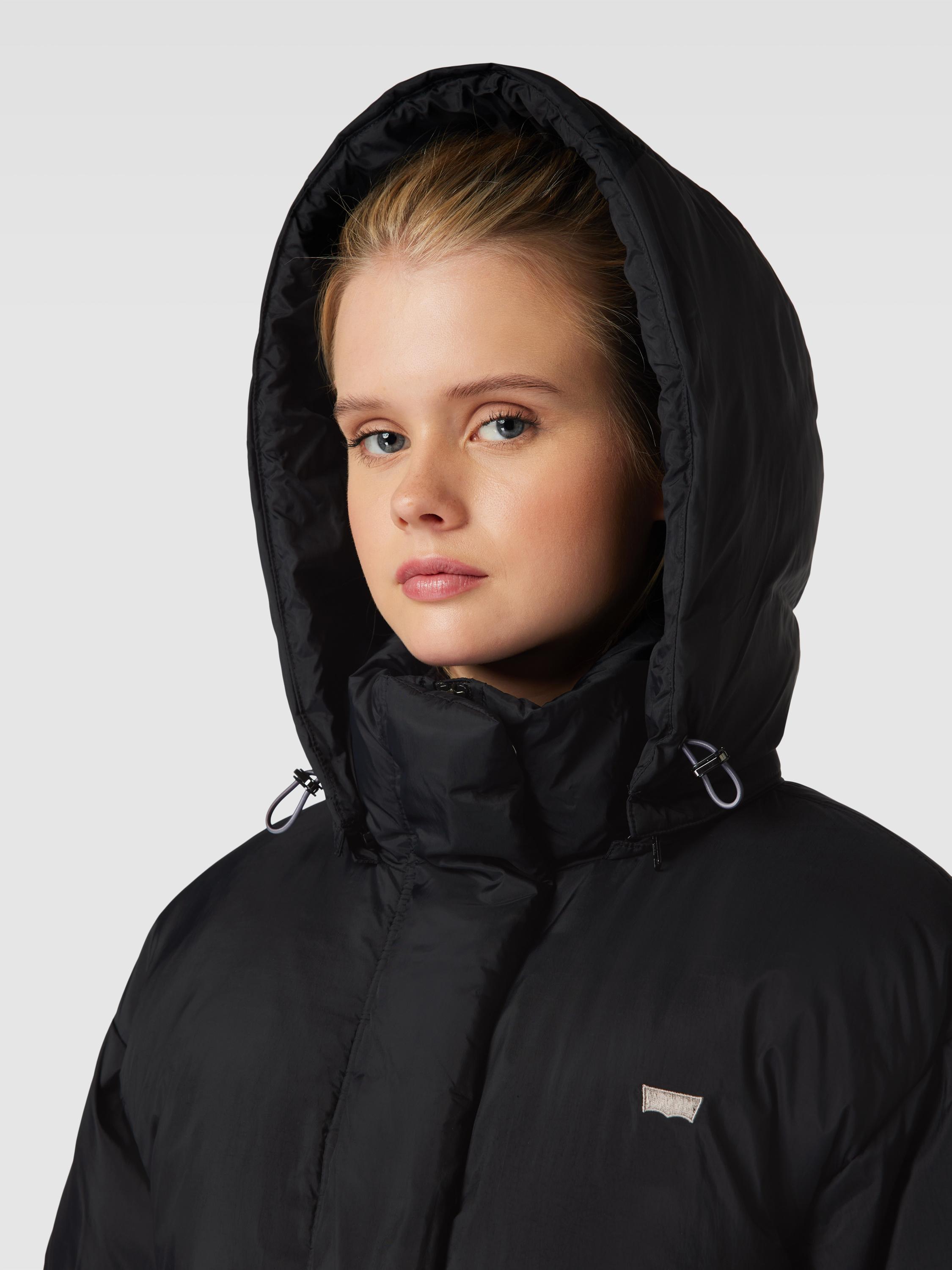 Levi's® Donsjack met capuchon, model 'Pillow' in zwart online kopen | P&C