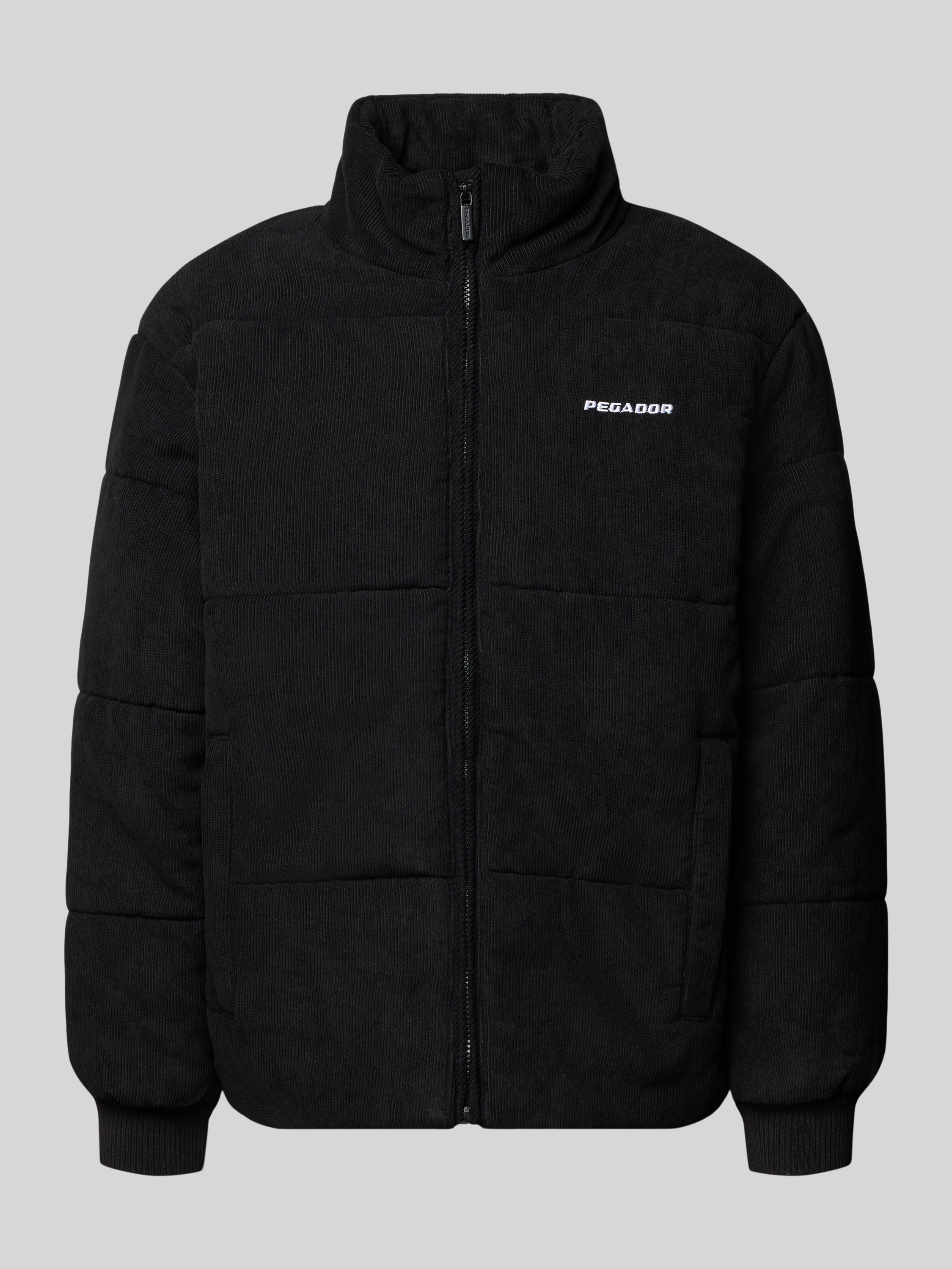 Pegador Buffer jacket met opstaande kraag in zwart online kopen | P&C