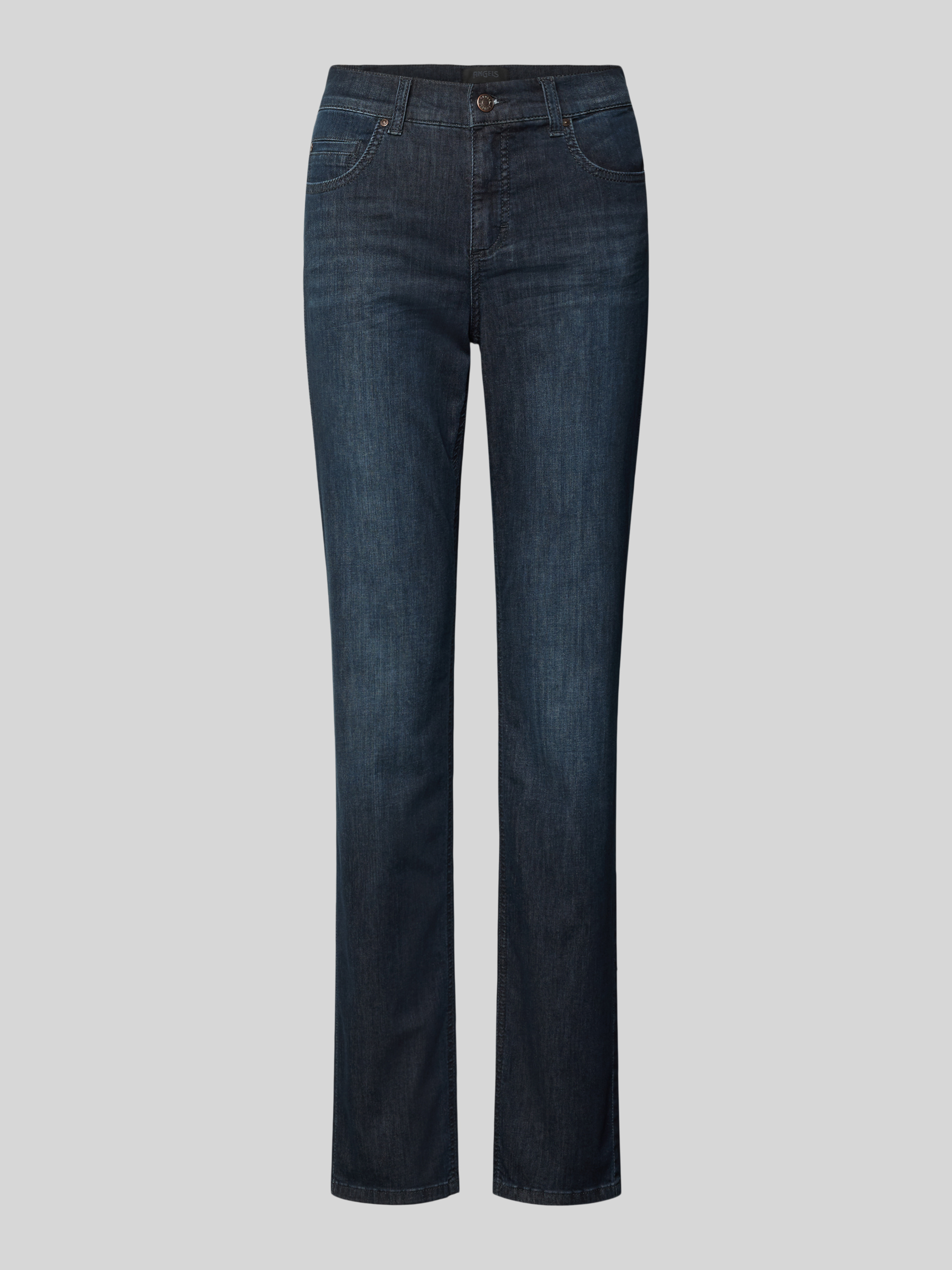 Angels Slim fit jeans in 5-pocketmodel, model 'CICI' in donkerblauw ...