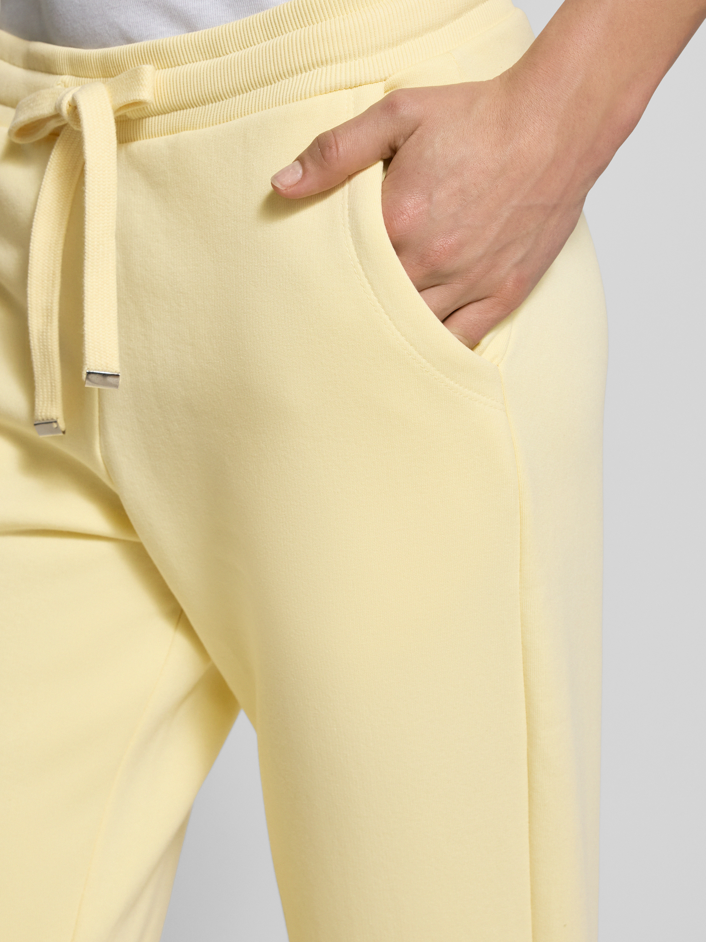 Christian Berg Woman sweatpants met elastische band in lichtgeel online ...