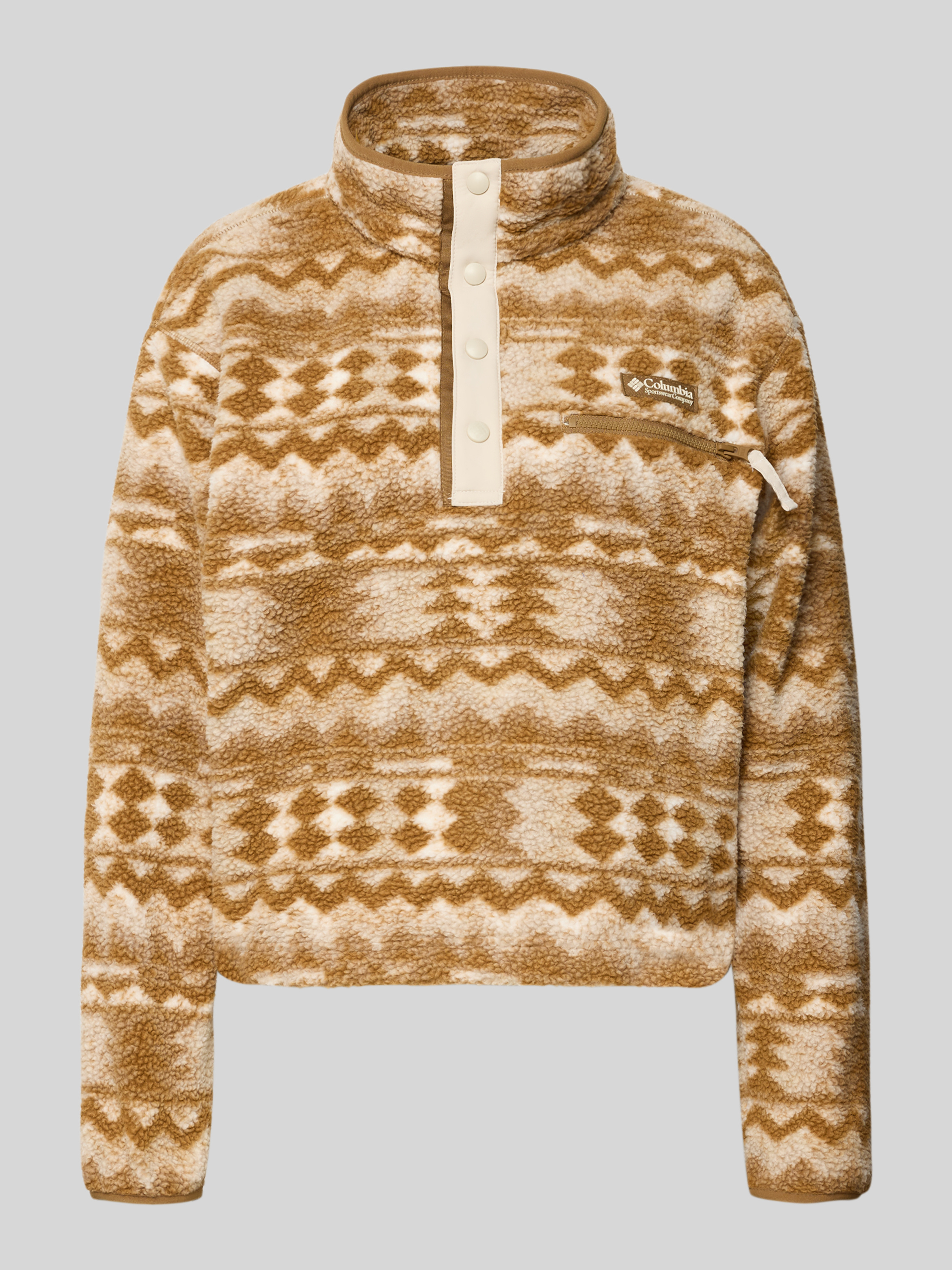 Kup online COLUMBIA Sweter o kroju regular fit z naszywką z logo model ...