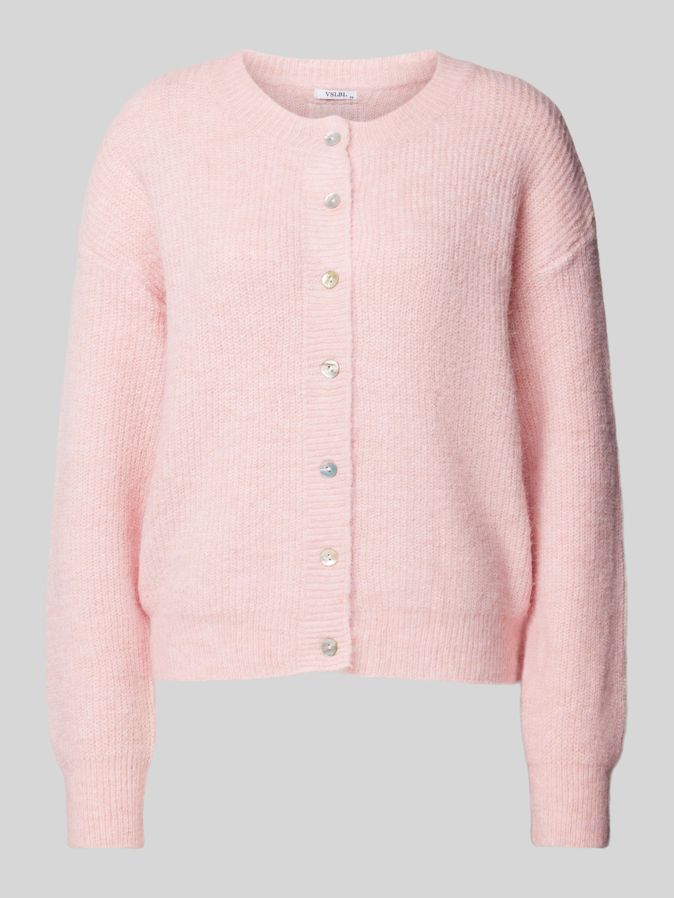 VILLA SOPHIE Cardigan mit Rundhalsausschnitt Modell 'NAOMI' (rosa ...