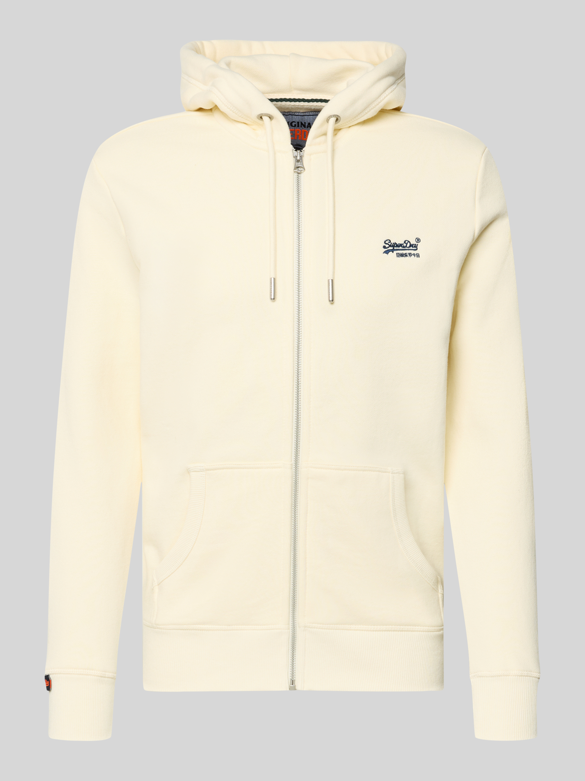 Superdry Regular Fit Sweatjacke mit Logo-Stitching (offwhite) online kaufen