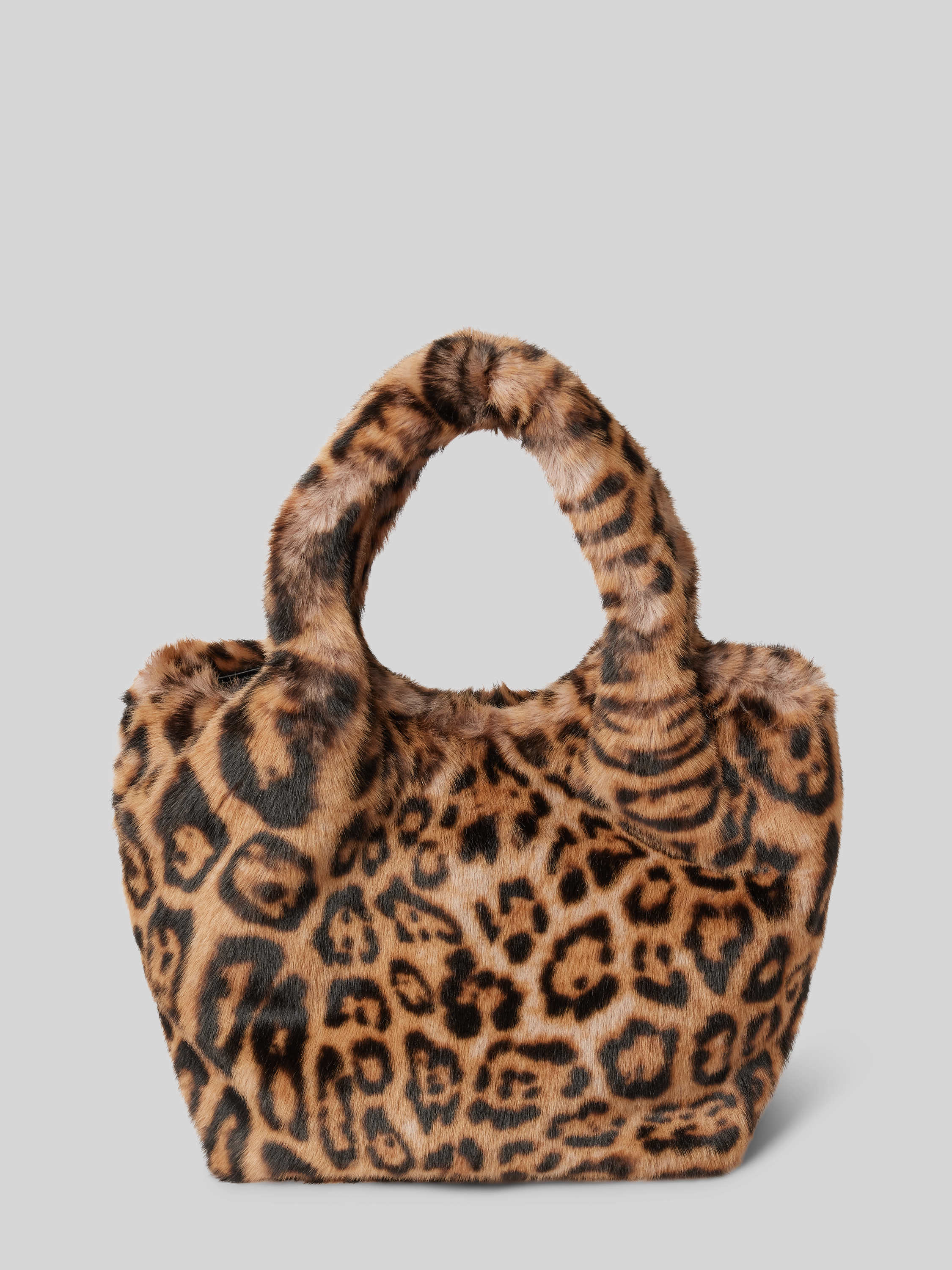 Guess Tote Bag mit Kunstfellbesatz Modell 'SAMIA' (beige) online kaufen