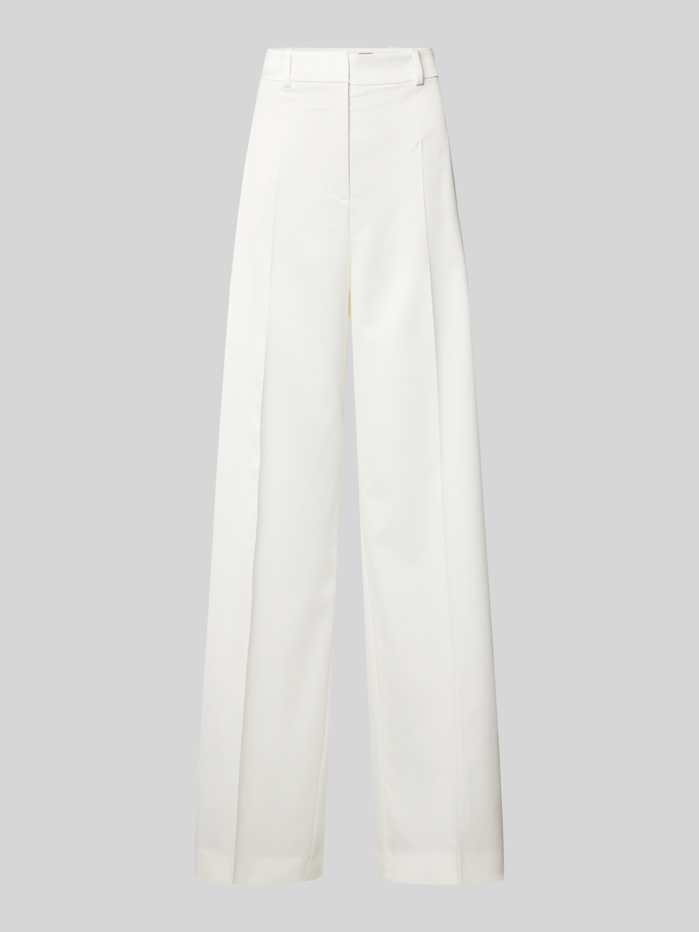 HUGO Wide Leg Stoffhose mit Bügelfalten Modell 'Halenar' (weiss) online ...