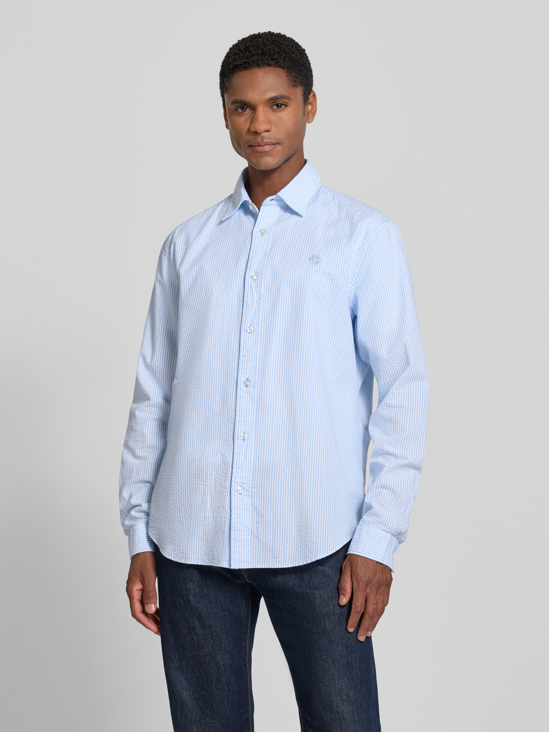 MCNEAL Regular Fit Freizeithemd mit Logo-Stitching (sky) online kaufen