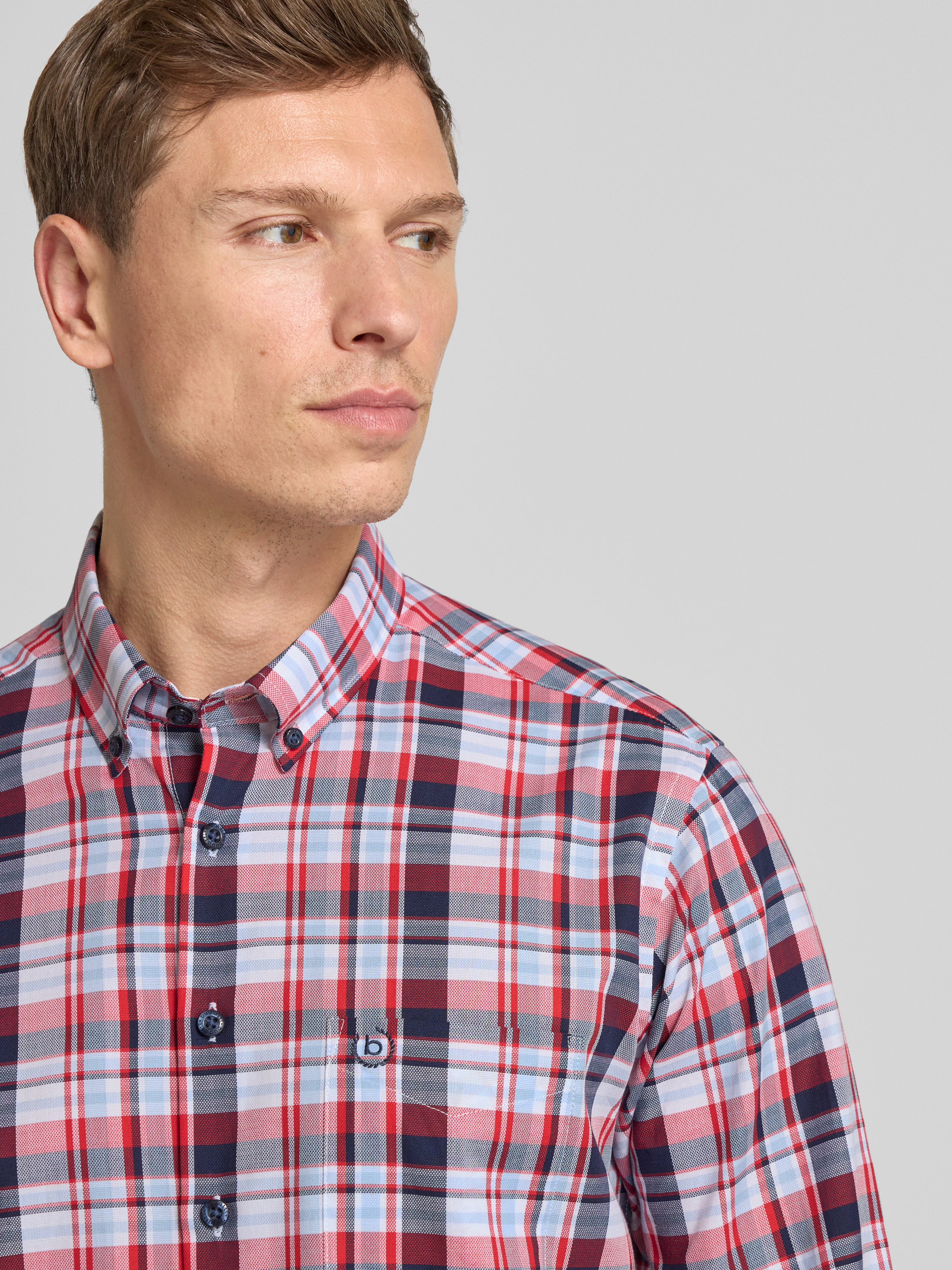 Kup online bugatti Koszula casualowa z listwą guzikową (czerwony)