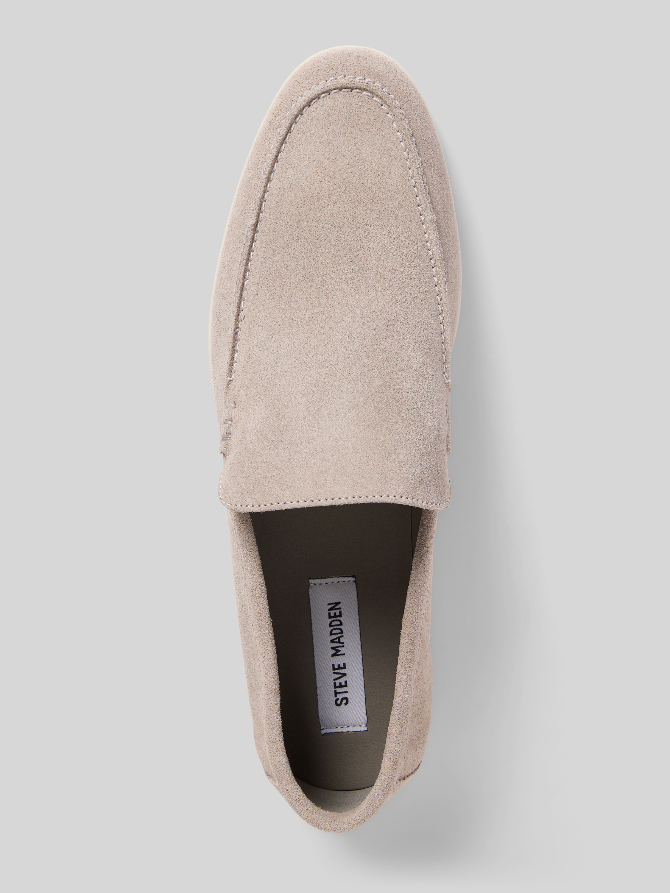 Steve Madden Loafers aus Leder Modell 'Mayne' (hellgrau) online kaufen