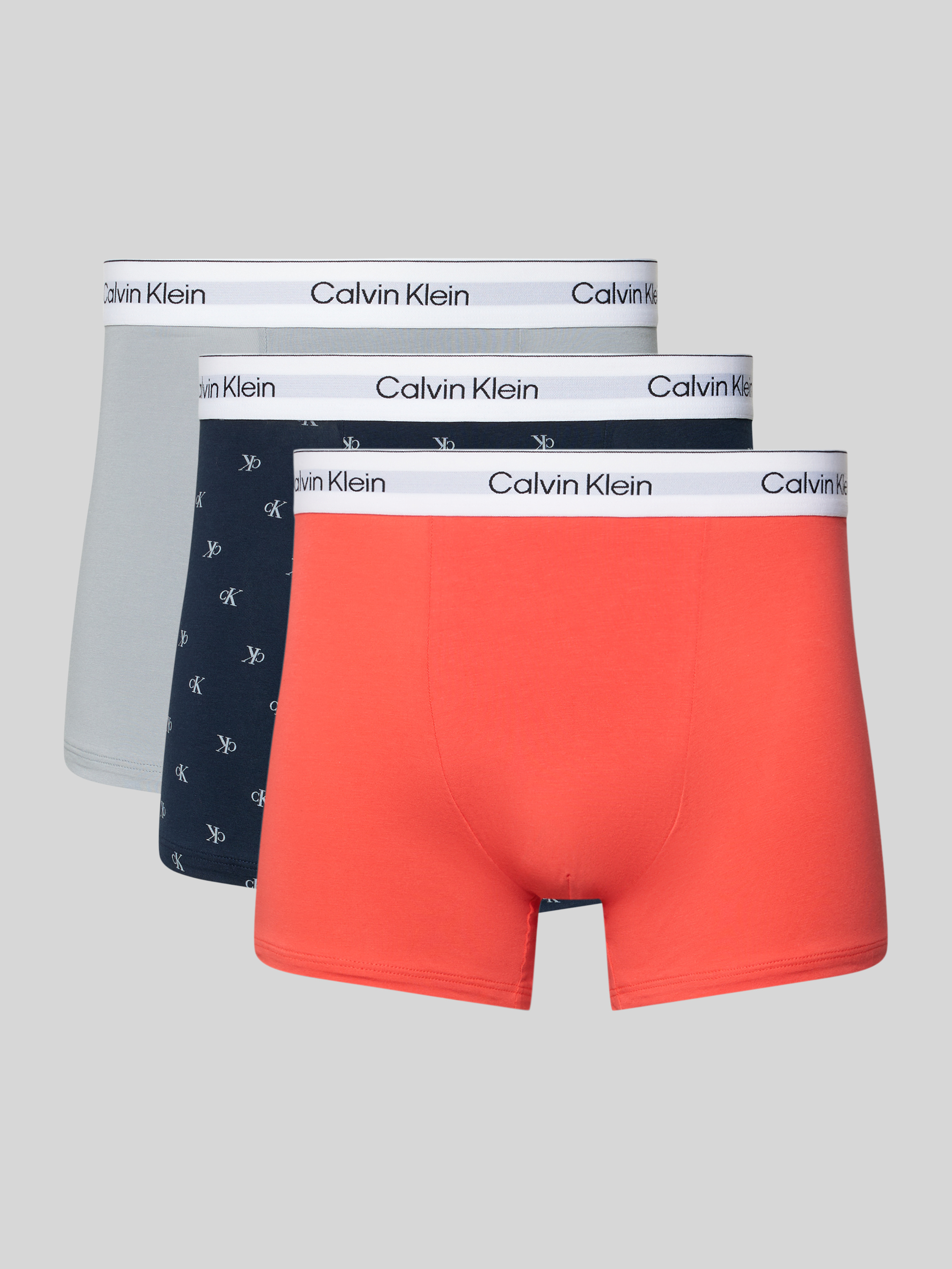 Calvin Klein Underwear Trunks aus Baumwoll-Mix im 3er-Pack (hellgrau ...